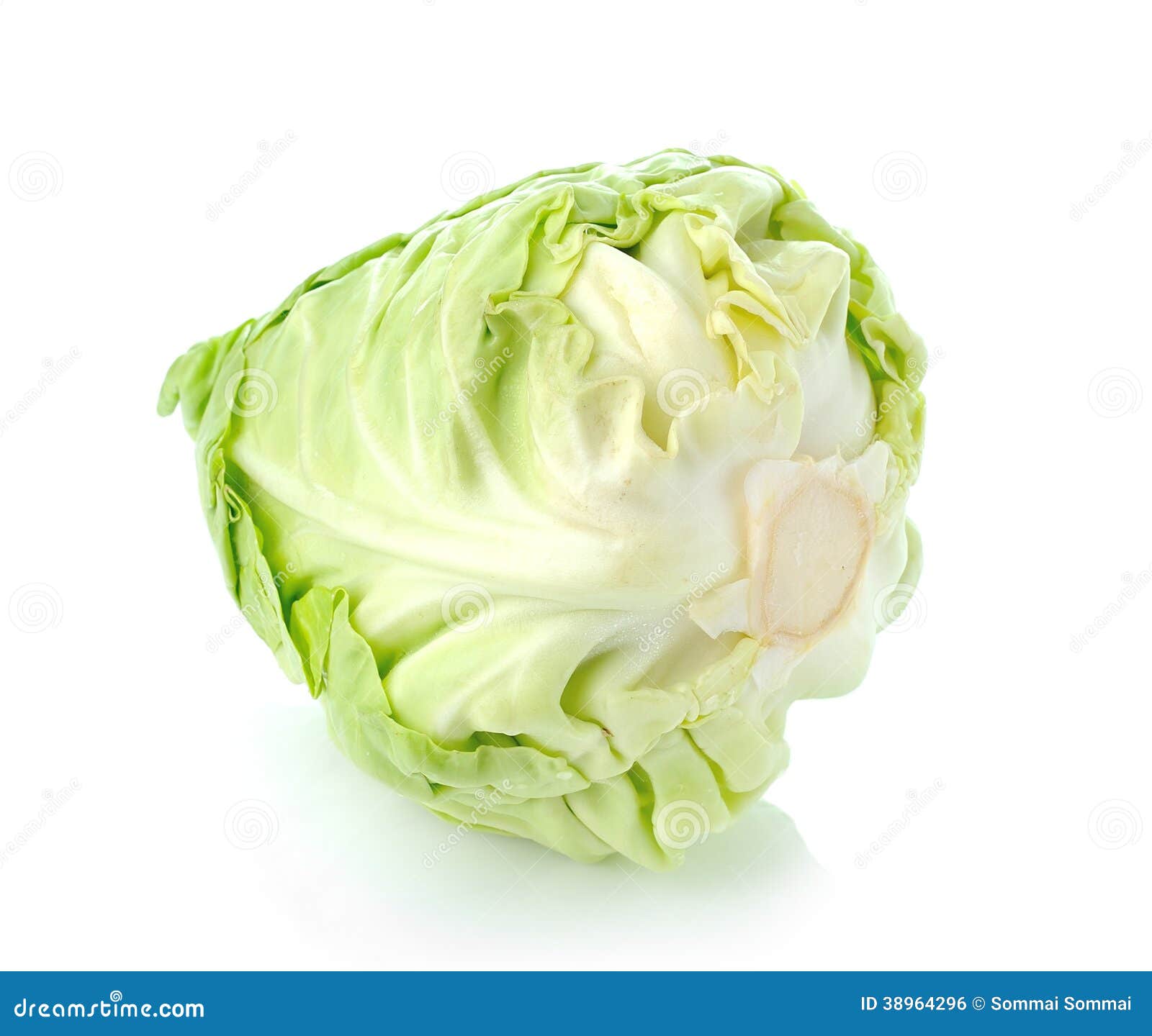 Groene Die Kool Op Wit Wordt Geïsoleerd Stock Foto - Image of voeding ...