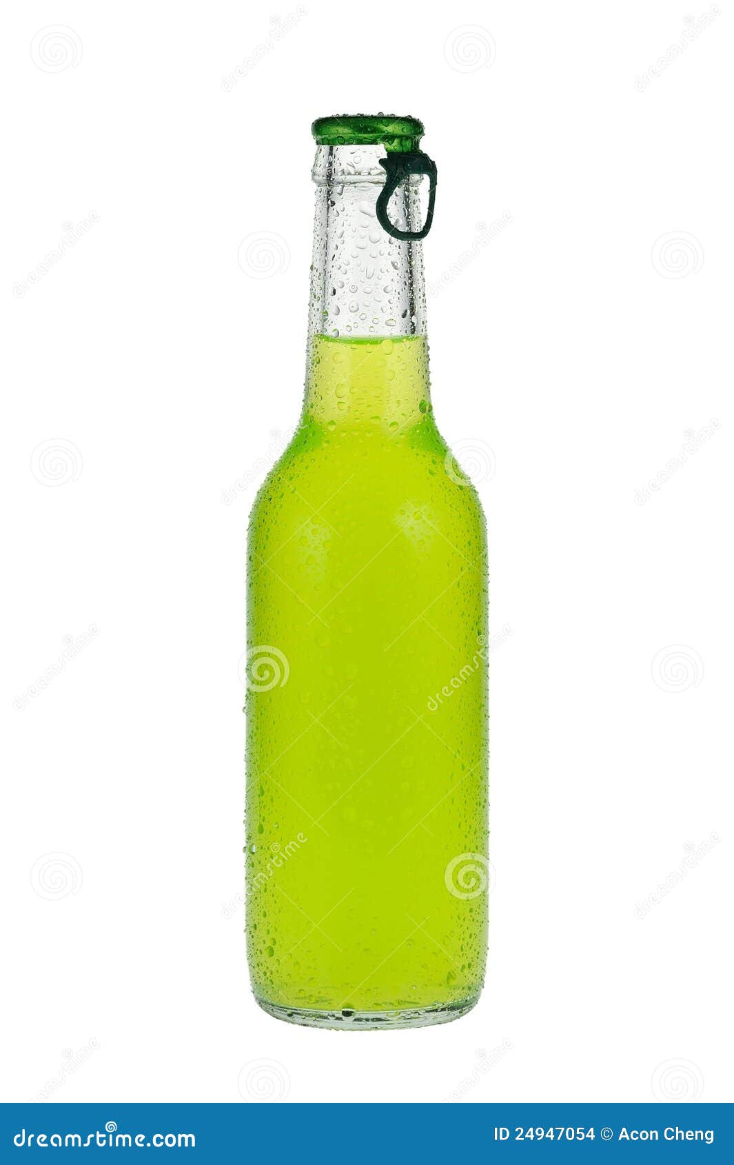 Groene drank in glasfles stock foto. Image of fles, macro - 24947054