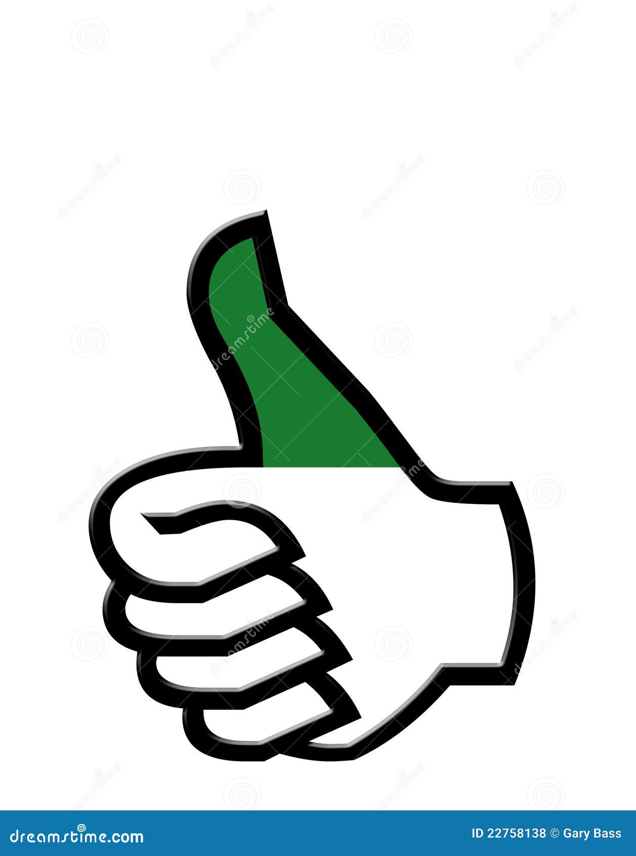 Groene duim stock illustratie. Illustration of metafoor - 22758138