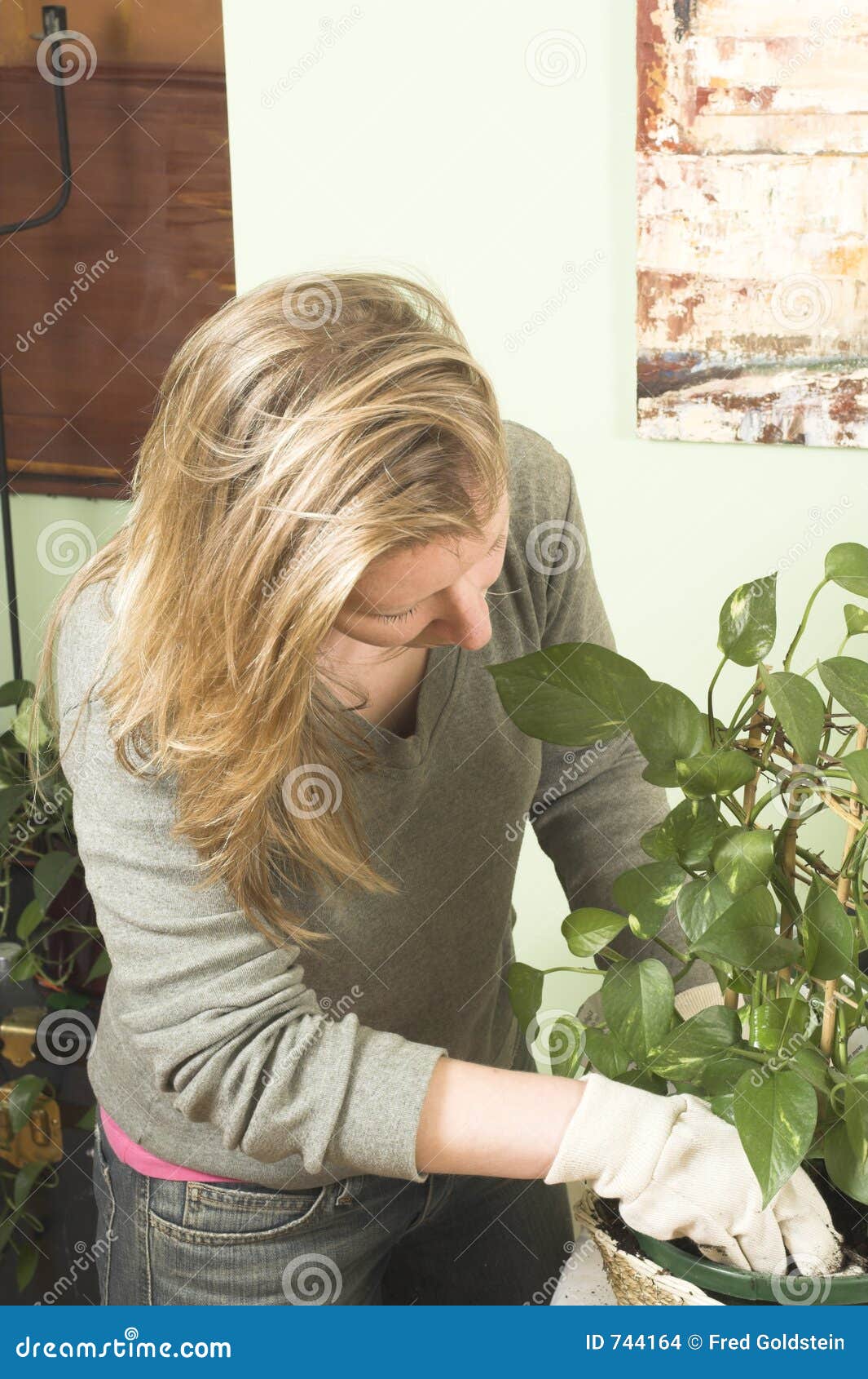 Groene duim stock foto. Image of groen, stel, botanisch - 744164