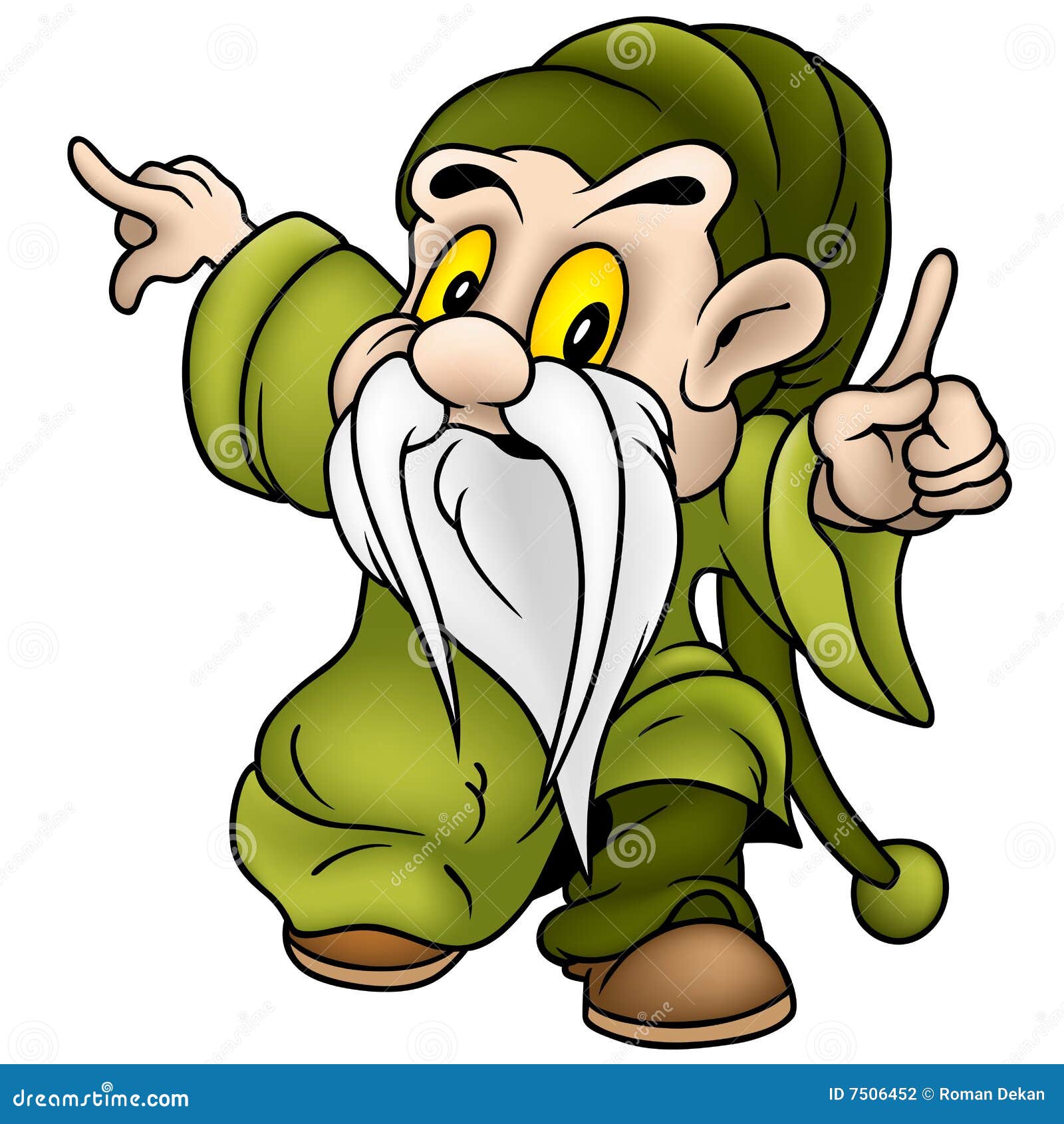 Groene Dwerg vector illustratie. Illustration of verhaal - 7506452