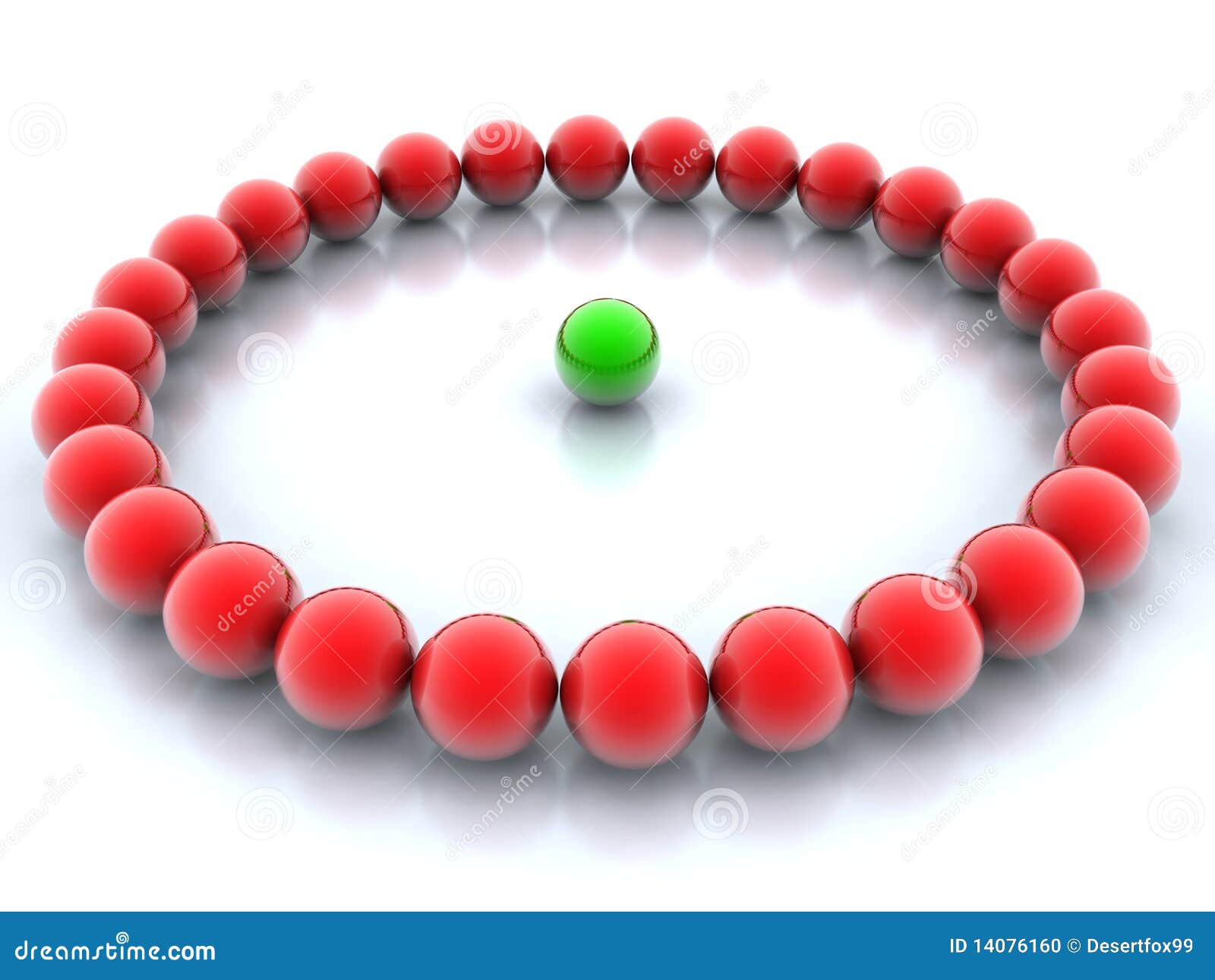 Groene en rode ballen stock illustratie. Illustration of glanzend ...