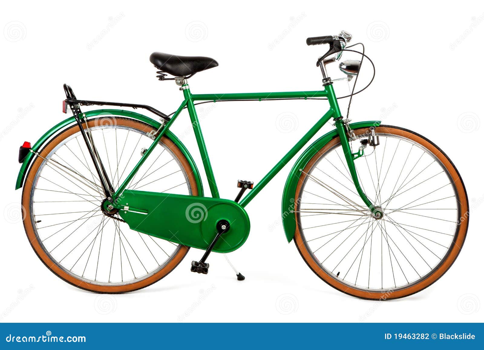 Groene fiets stock foto. Image of spatie, recreatief - 19463282