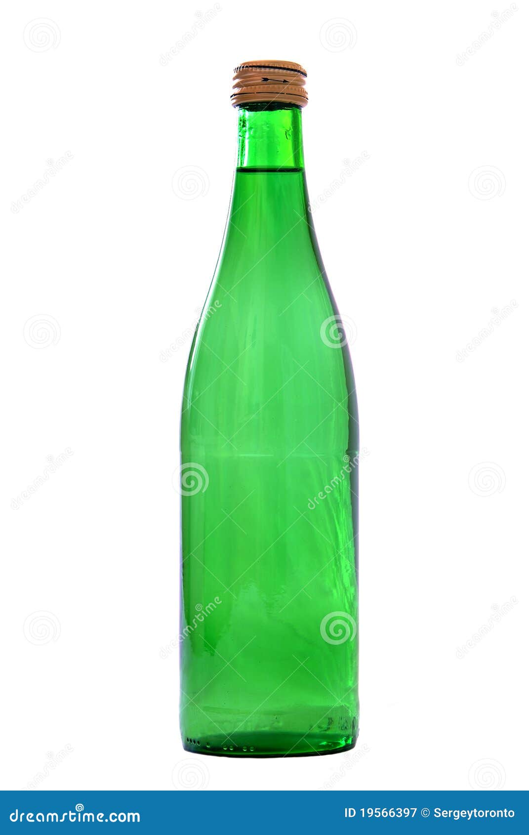 Groene fles stock afbeelding. Image of gezondheid, geïsoleerd - 19566397