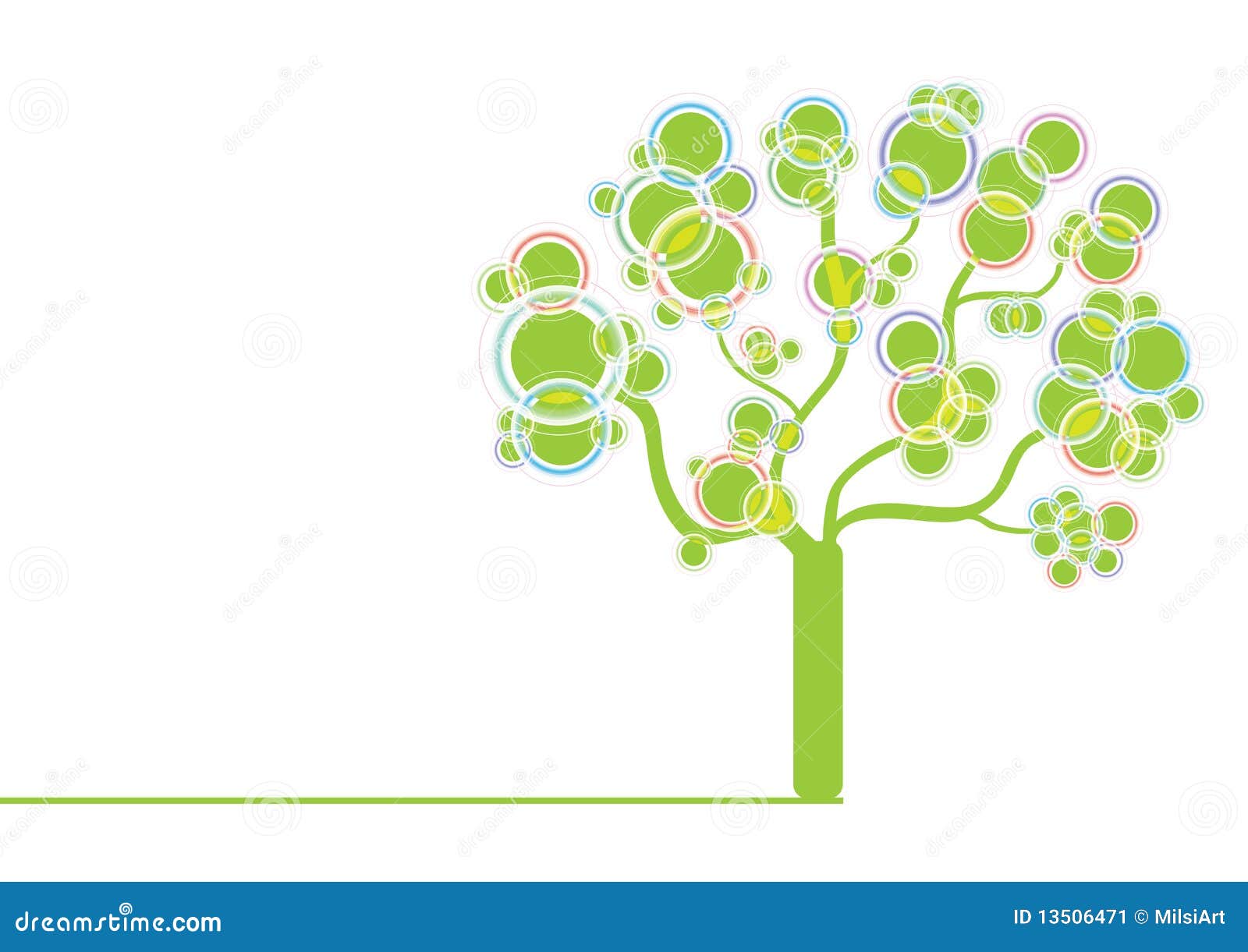 Groene grafische boom stock illustratie. Illustration of groen - 13506471