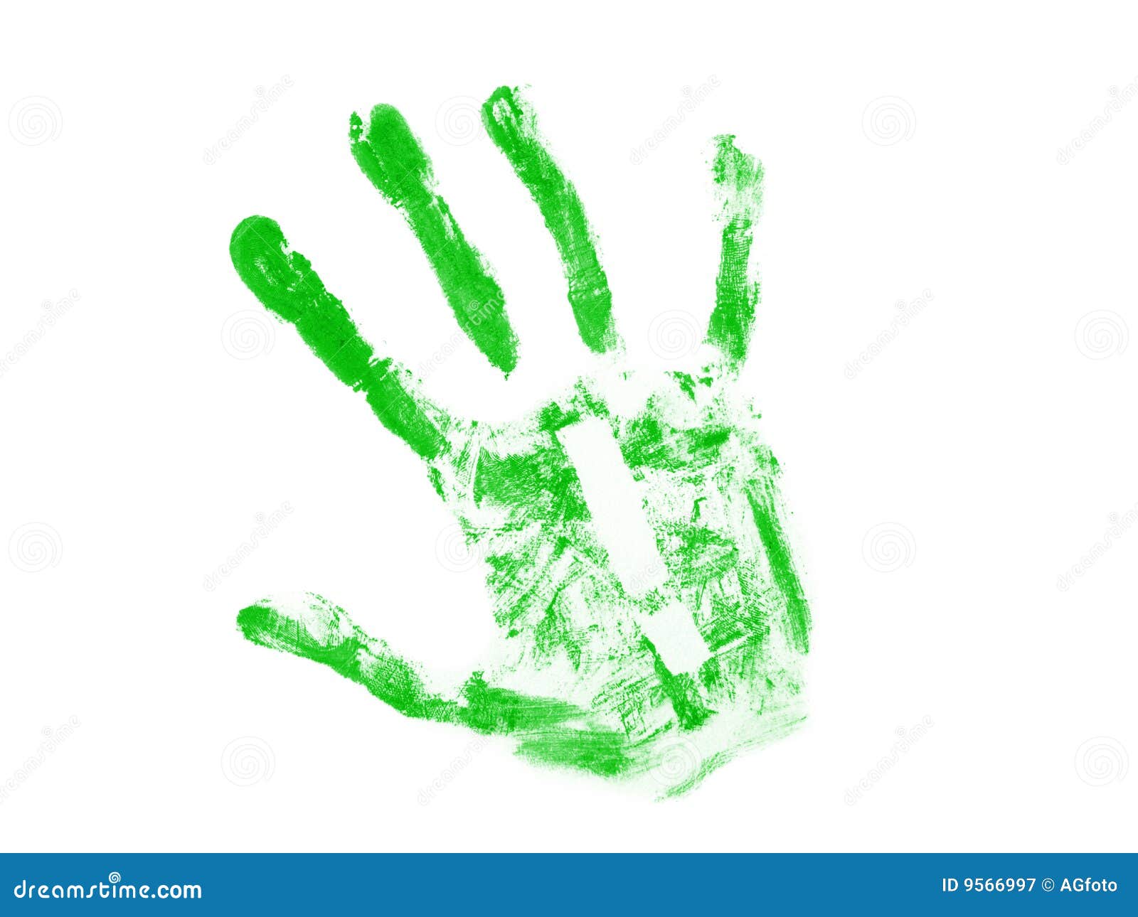 Groene Handaf:drukken Met Wit Uitroepteken Stock Afbeelding - Image of ...