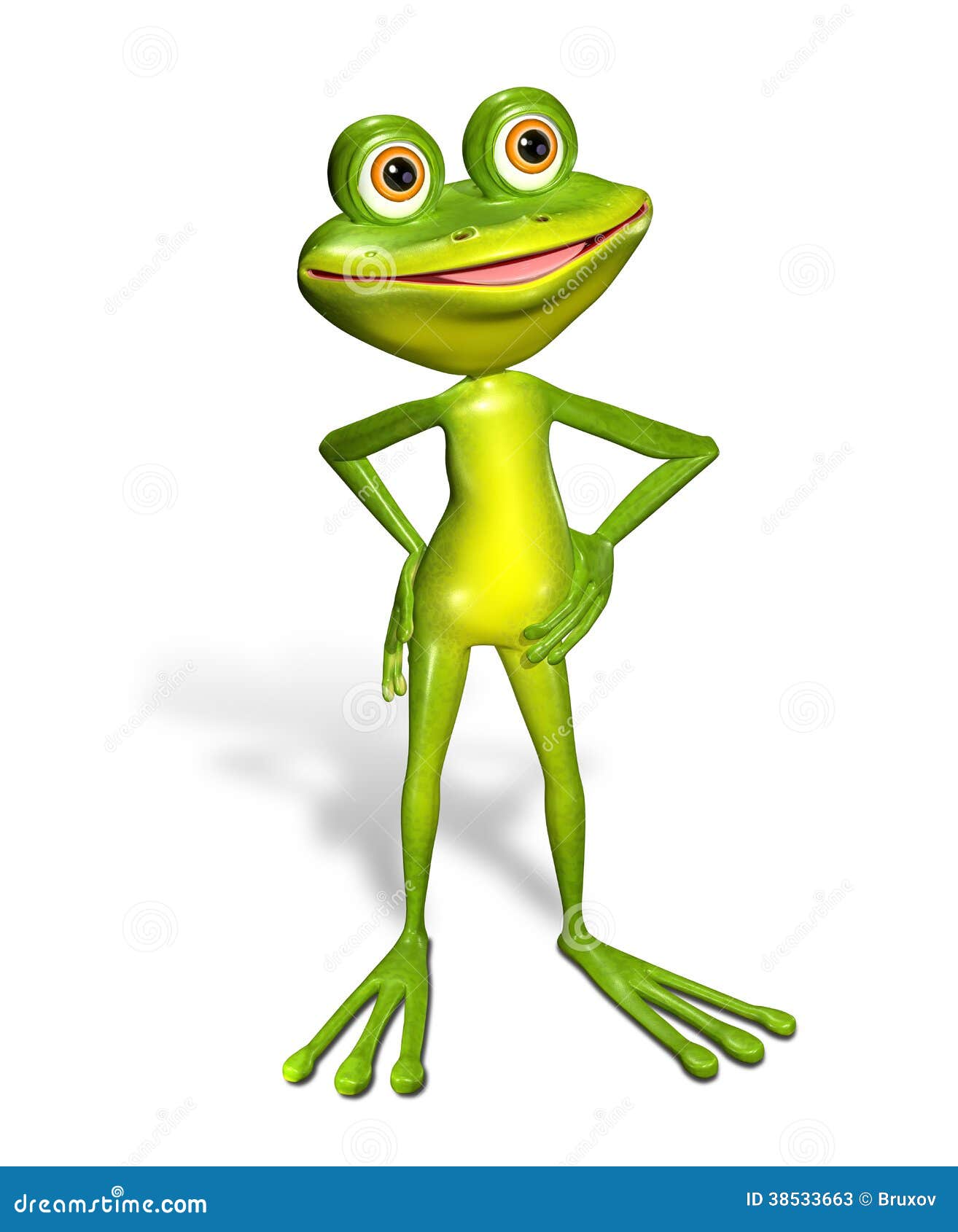 Groene kikker stock illustratie. Illustration of kikker - 38533663