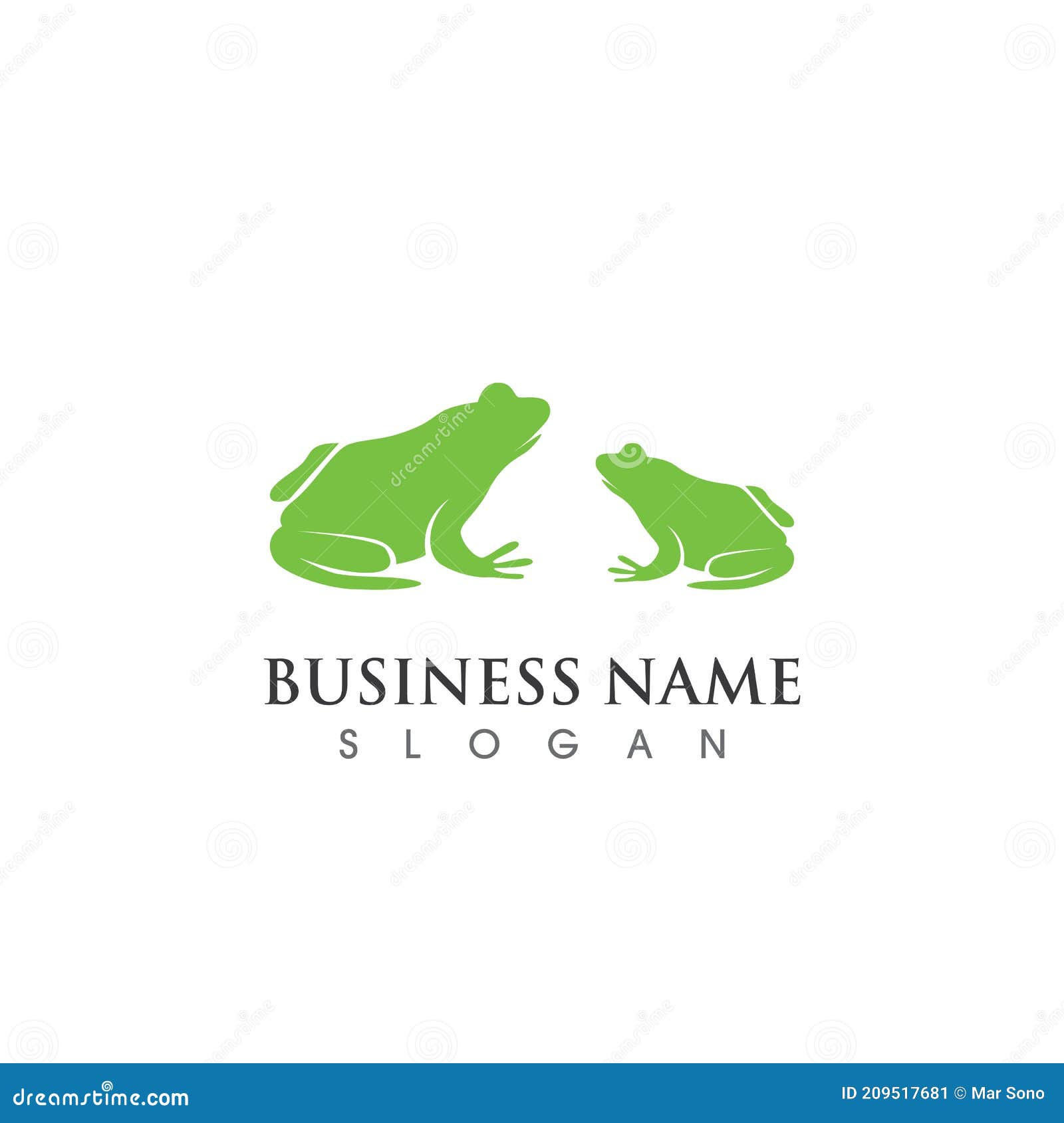 Groene Kikker-logo En Symboolvector Vector Illustratie - Illustration ...