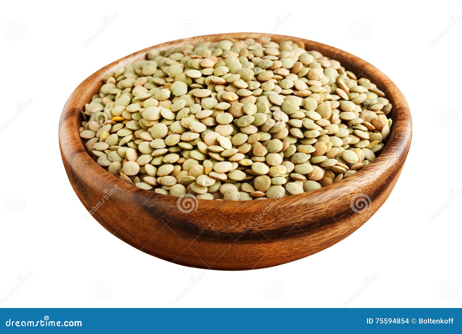 Groene Linze in Een Houten Kom Stock Foto - Image of linze, groen: 75594854