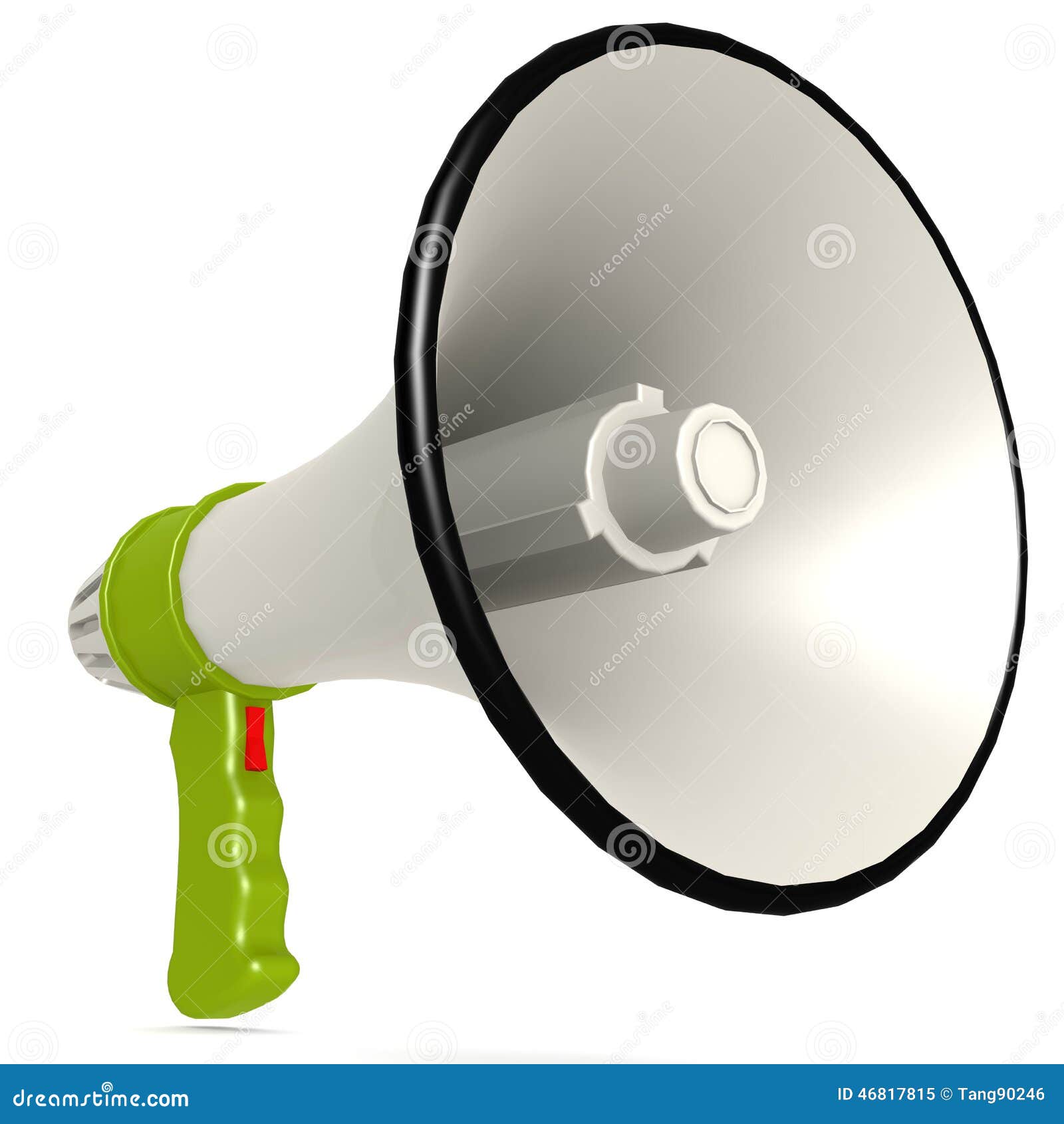 Groene megafoon stock illustratie. Illustration of schreeuwen - 46817815