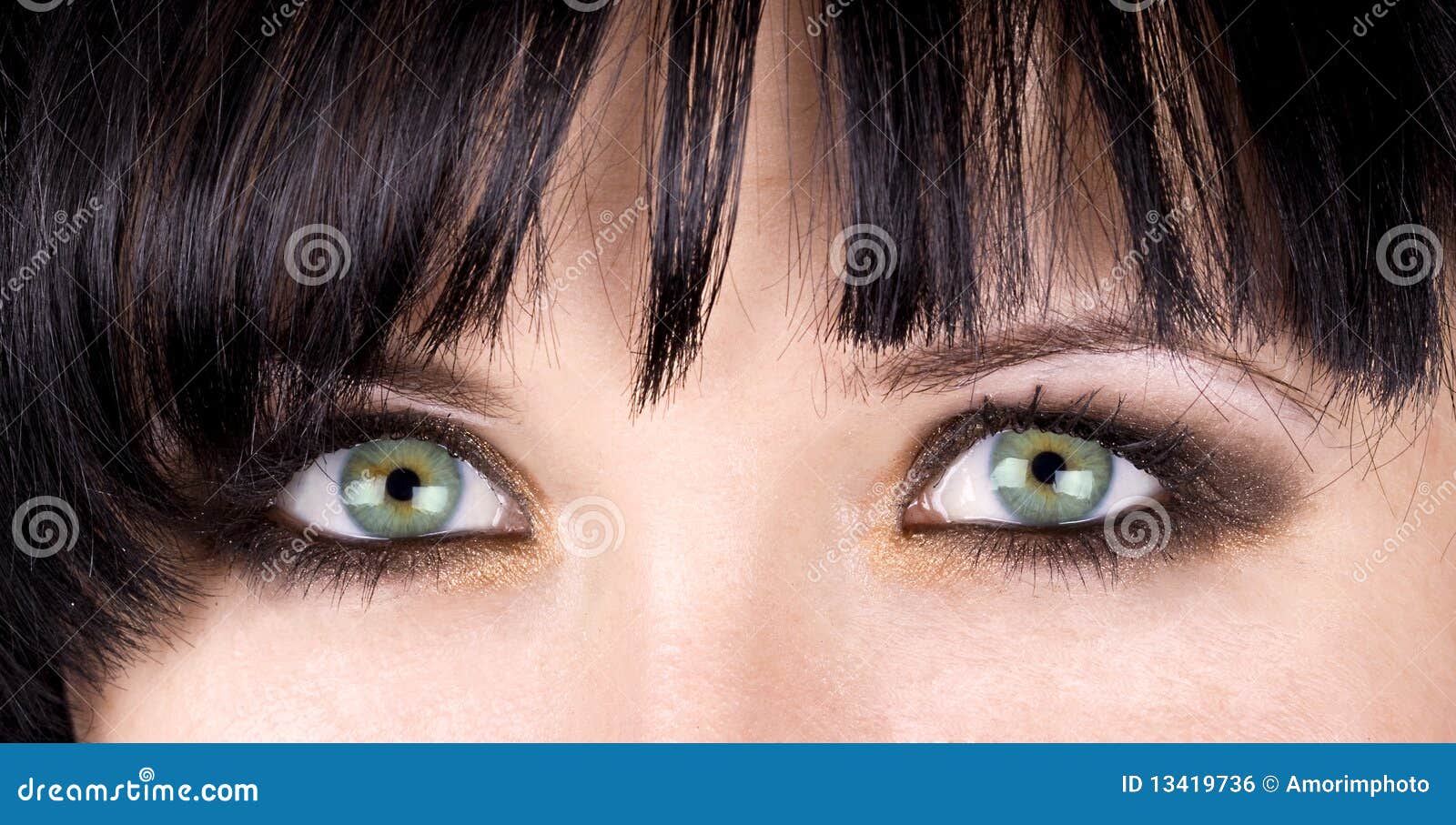 Groene ogen stock foto. Image of mooi, gekleurd, staar - 13419736