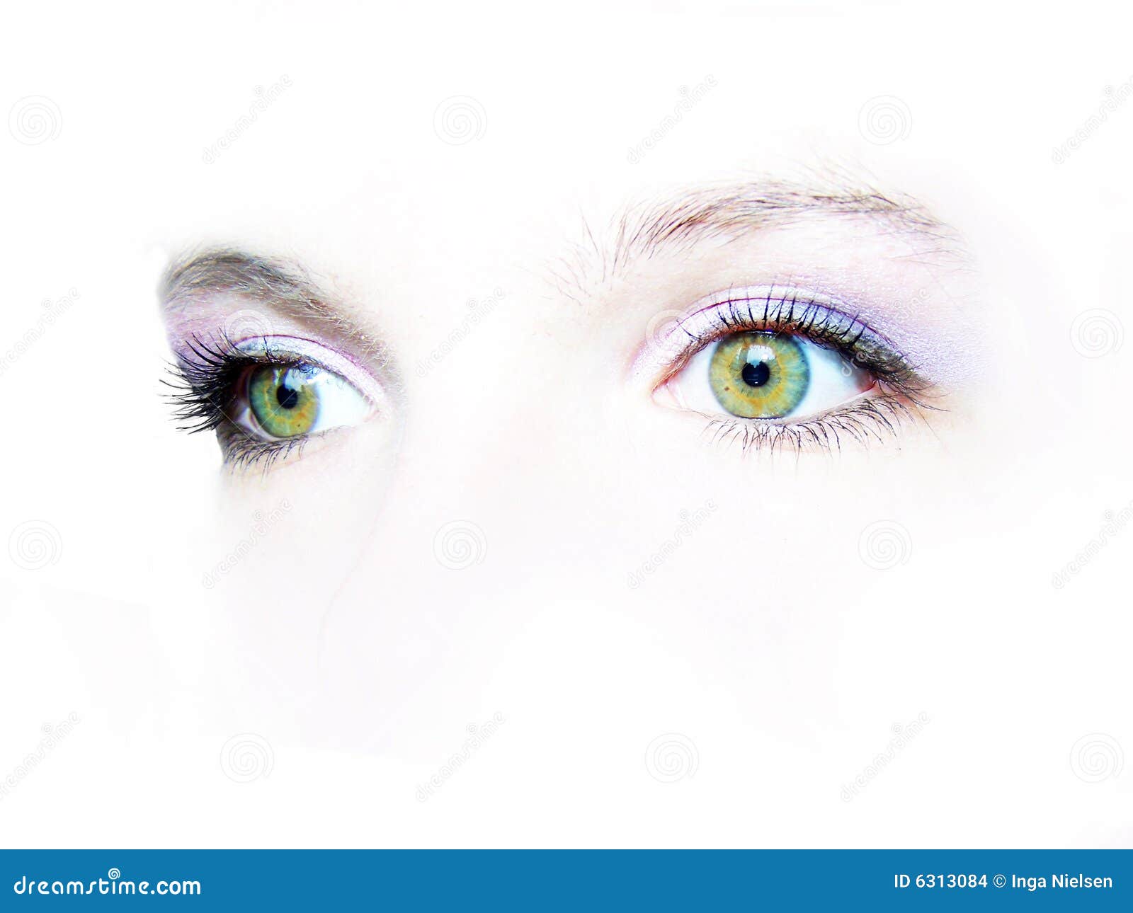 Groene Ogen stock foto. Image of uitdrukking, dromen, kleur - 6313084