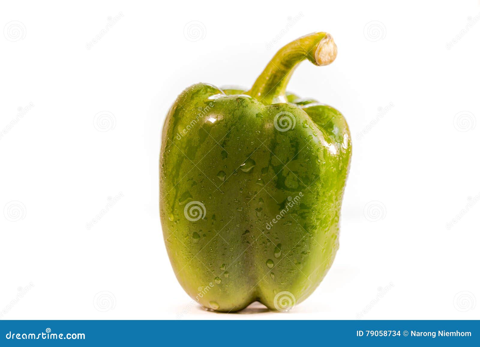 Groene Paprika Op Witte Achtergrond Stock Foto - Image of restaurant ...