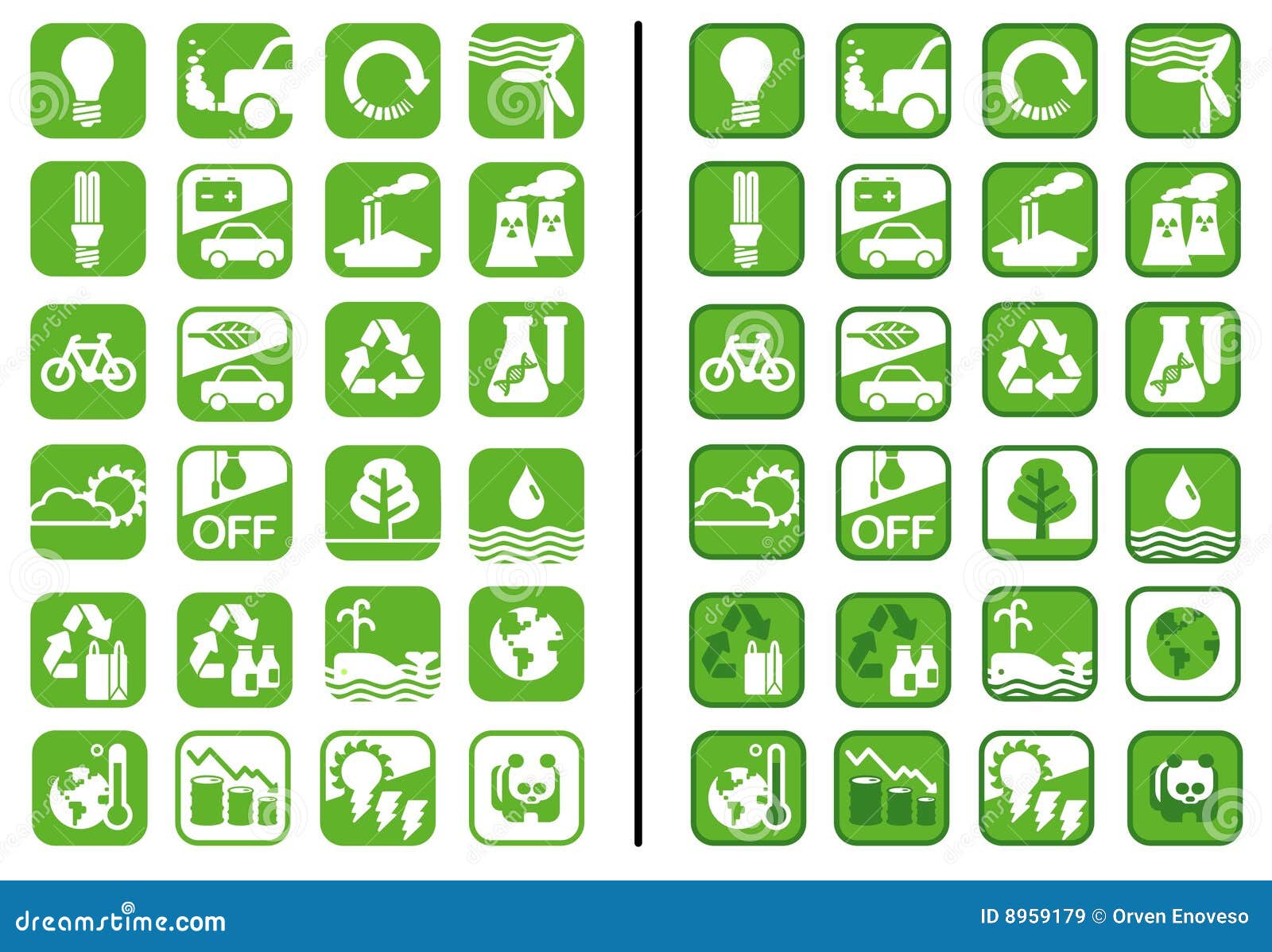 Groene pictogrammen vector illustratie. Illustration of flessen - 8959179