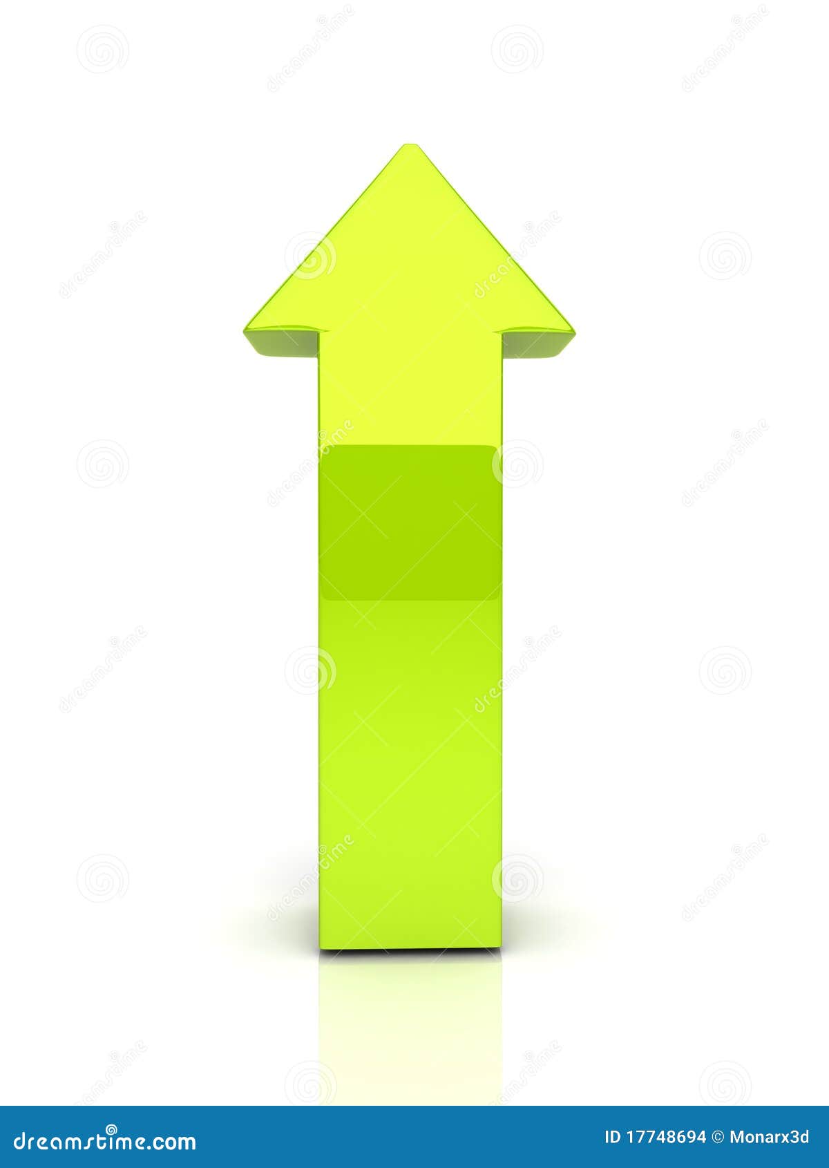 Groene pijl stock illustratie. Illustration of snel, weerspiegelend ...