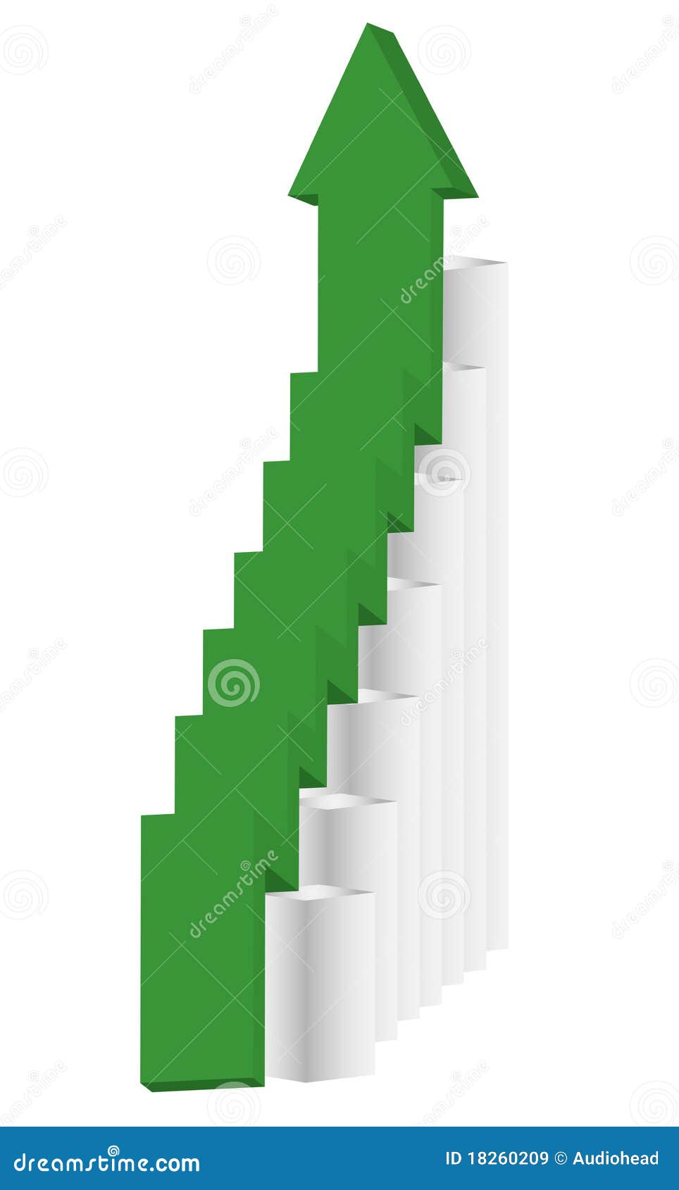 Groene Pijl vector illustratie. Illustration of voorraad - 18260209