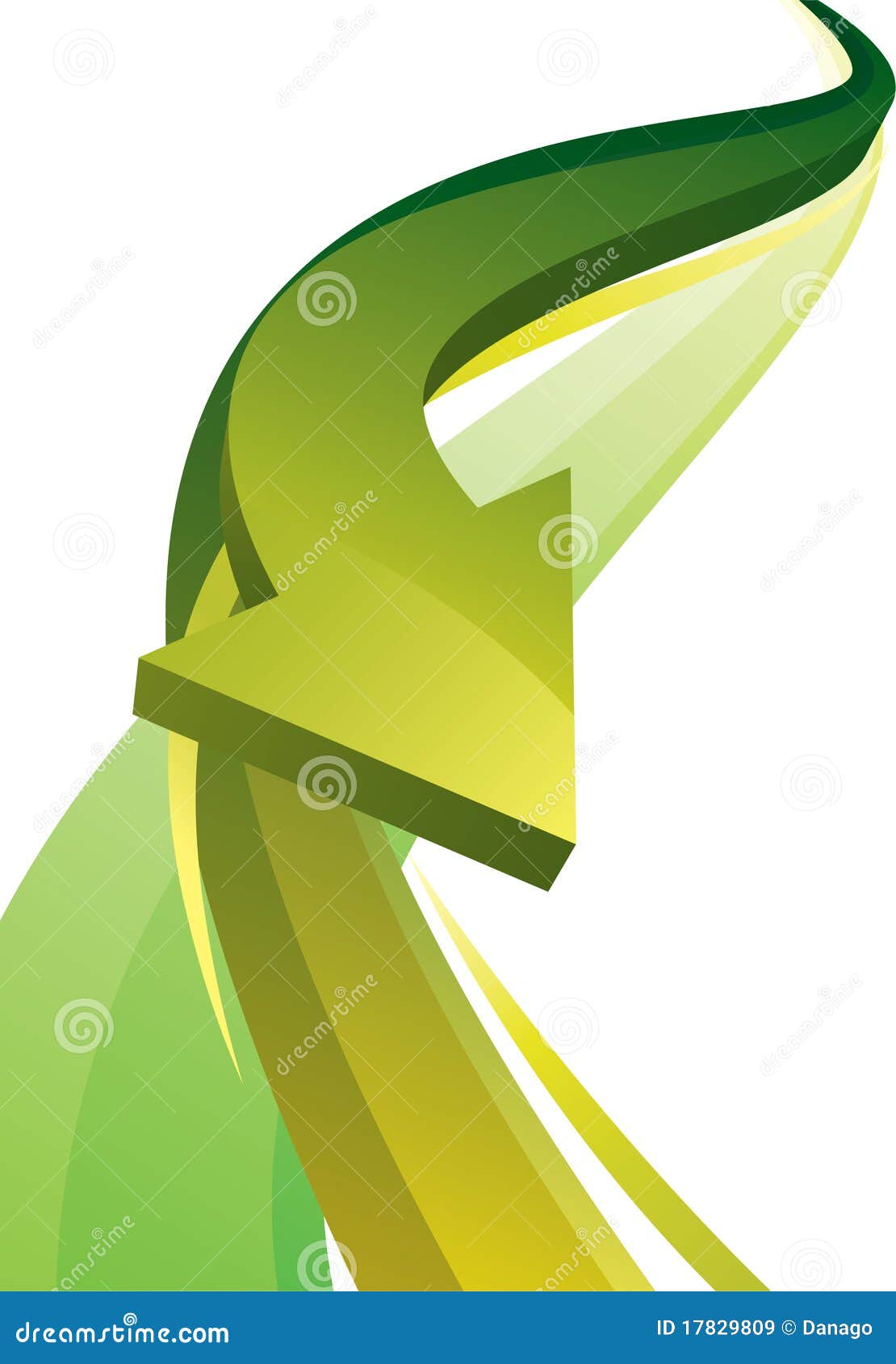 Groene pijlen vector illustratie. Illustration of color - 17829809