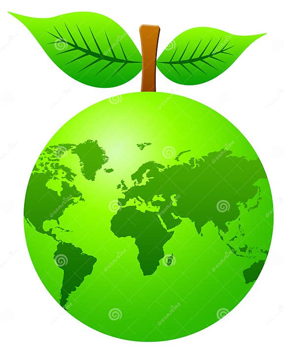 Groene planeet stock illustratie. Illustration of schoon - 19168711