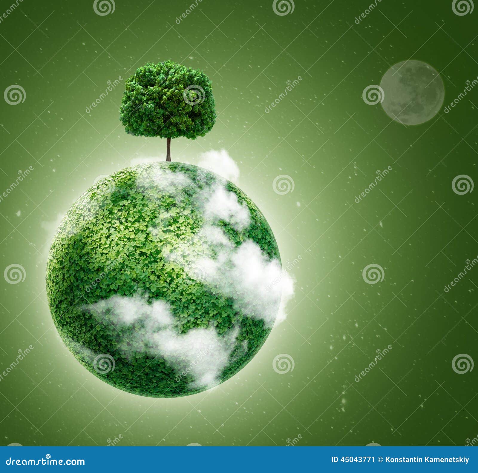 Groene planeet stock afbeelding. Image of aarde, milieu - 45043771