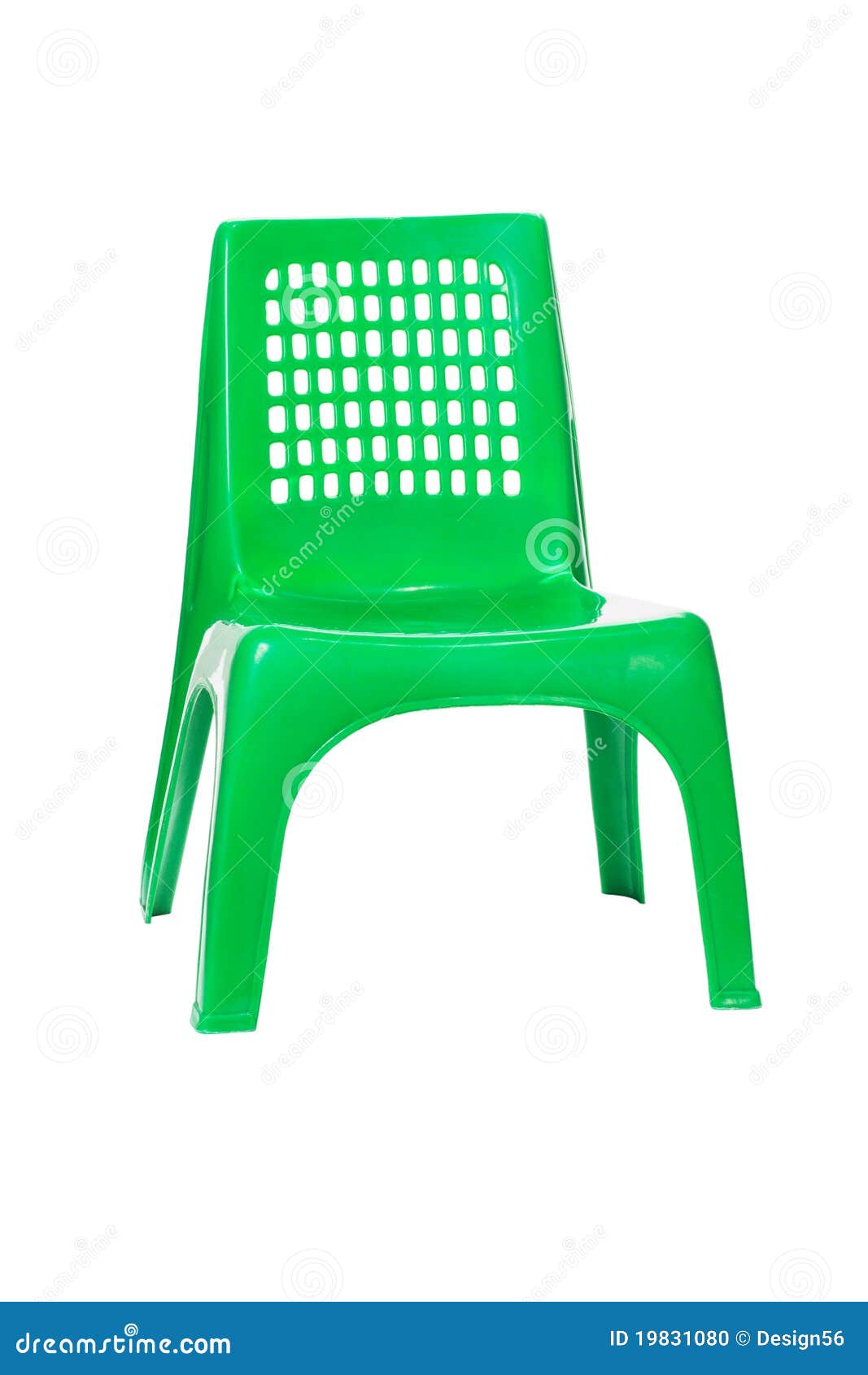 Groene plastic stoel stock foto. Image of één, zitting - 19831080