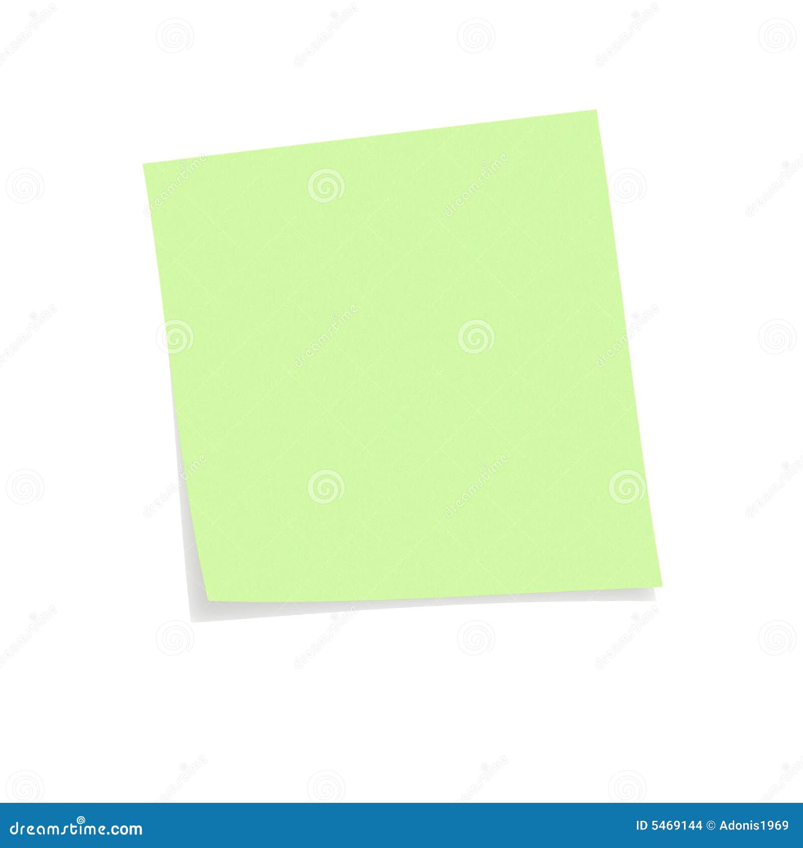 Groene post-it stock foto. Image of nota, groen, schaduw - 5469144