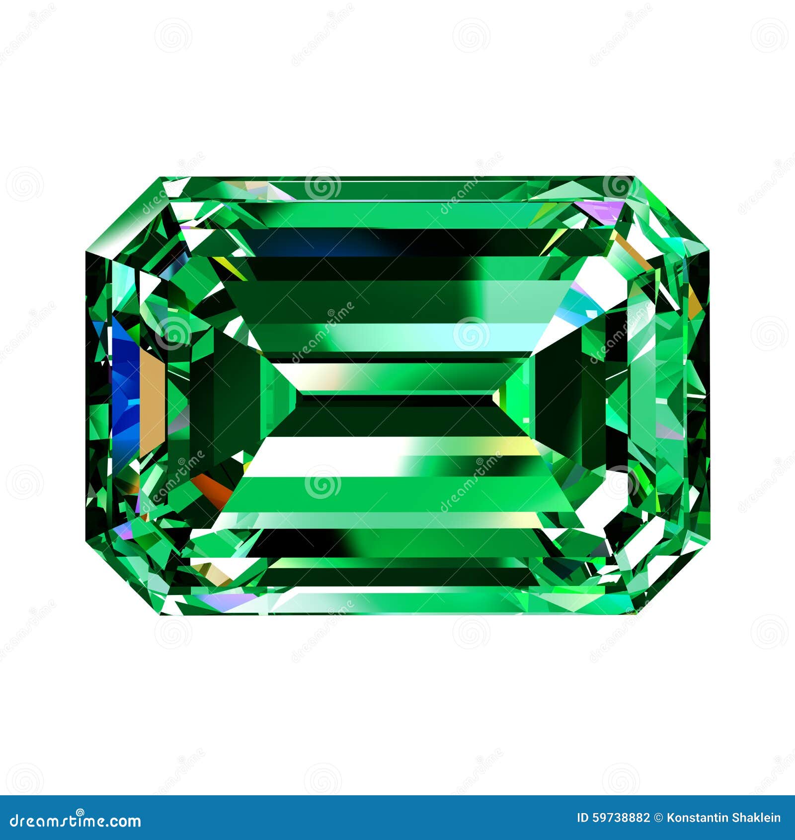 Groene smaragd stock illustratie. Illustratie bestaande uit duur - 59738882