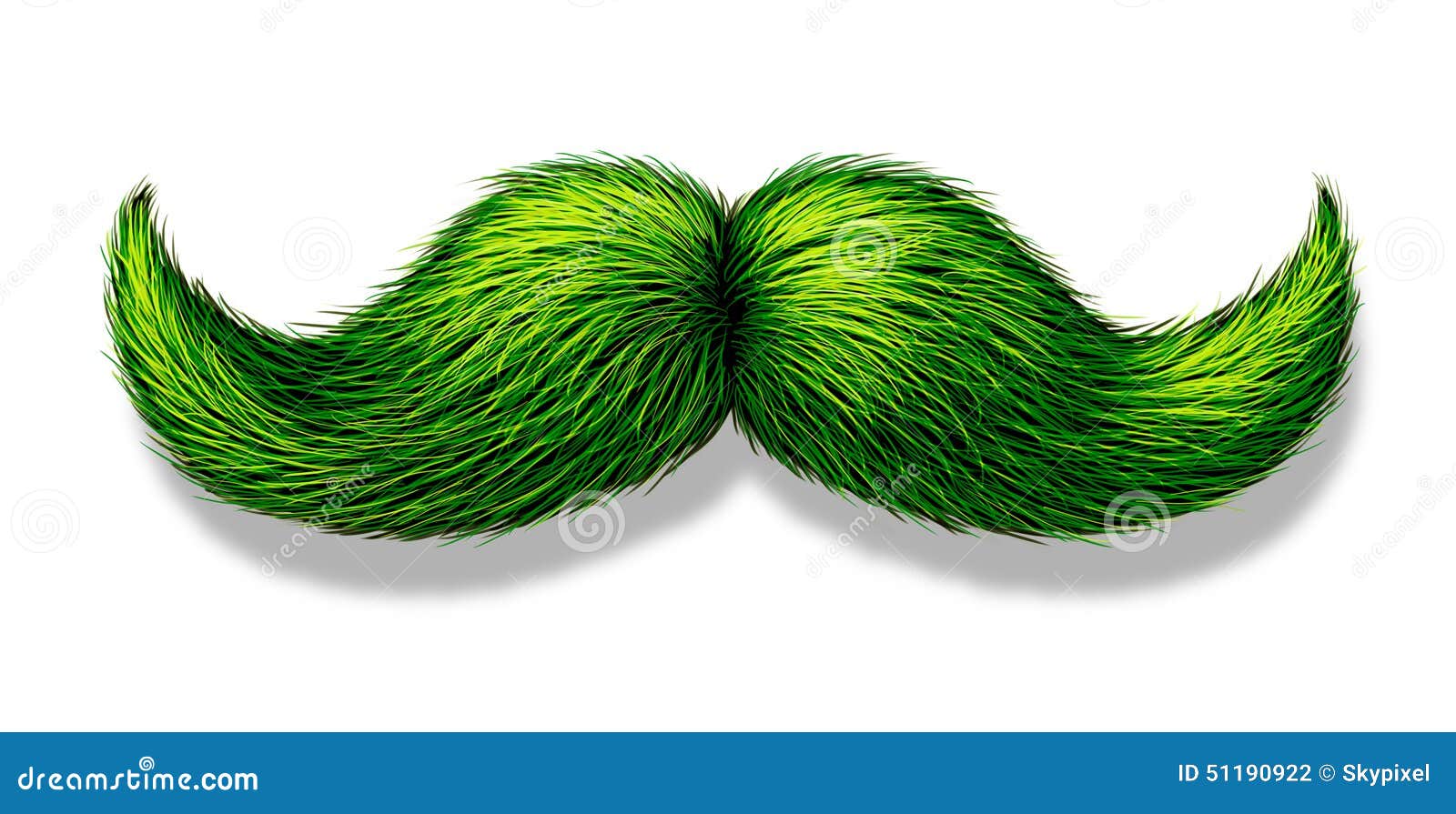 Groene Snor stock illustratie. Illustration of gezichts - 51190922