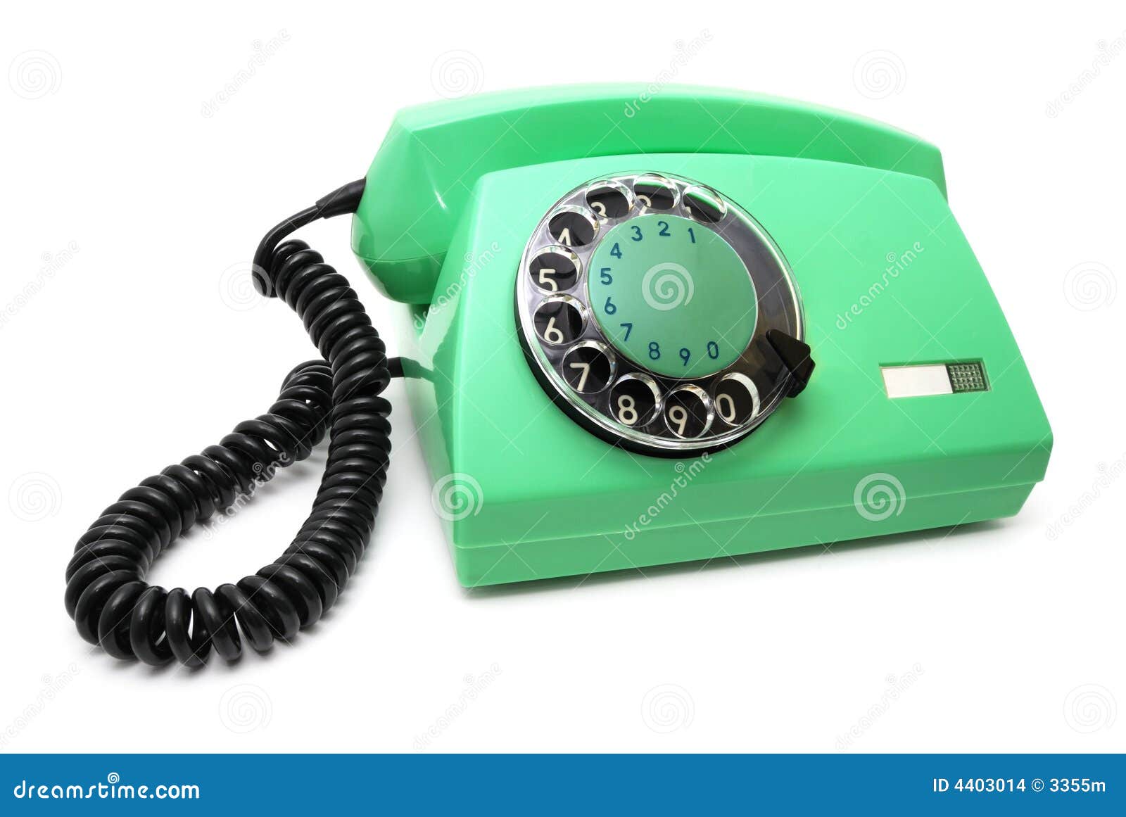 Groene Telefoon Met Een Schijf Stock Foto - Image of klassiek, draden ...