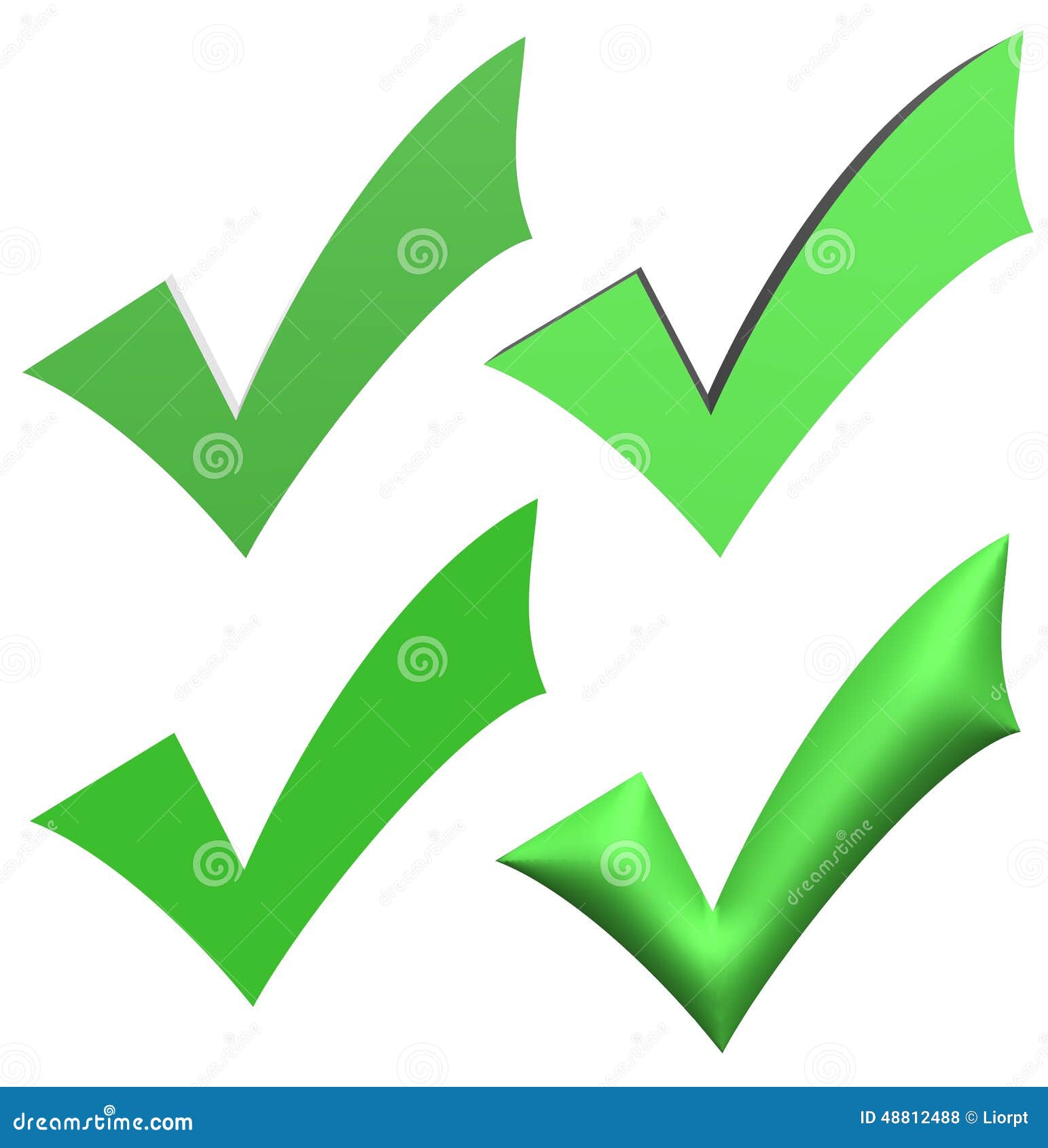 Groene V-vinkjes stock illustratie. Illustration of bevestiging - 48812488