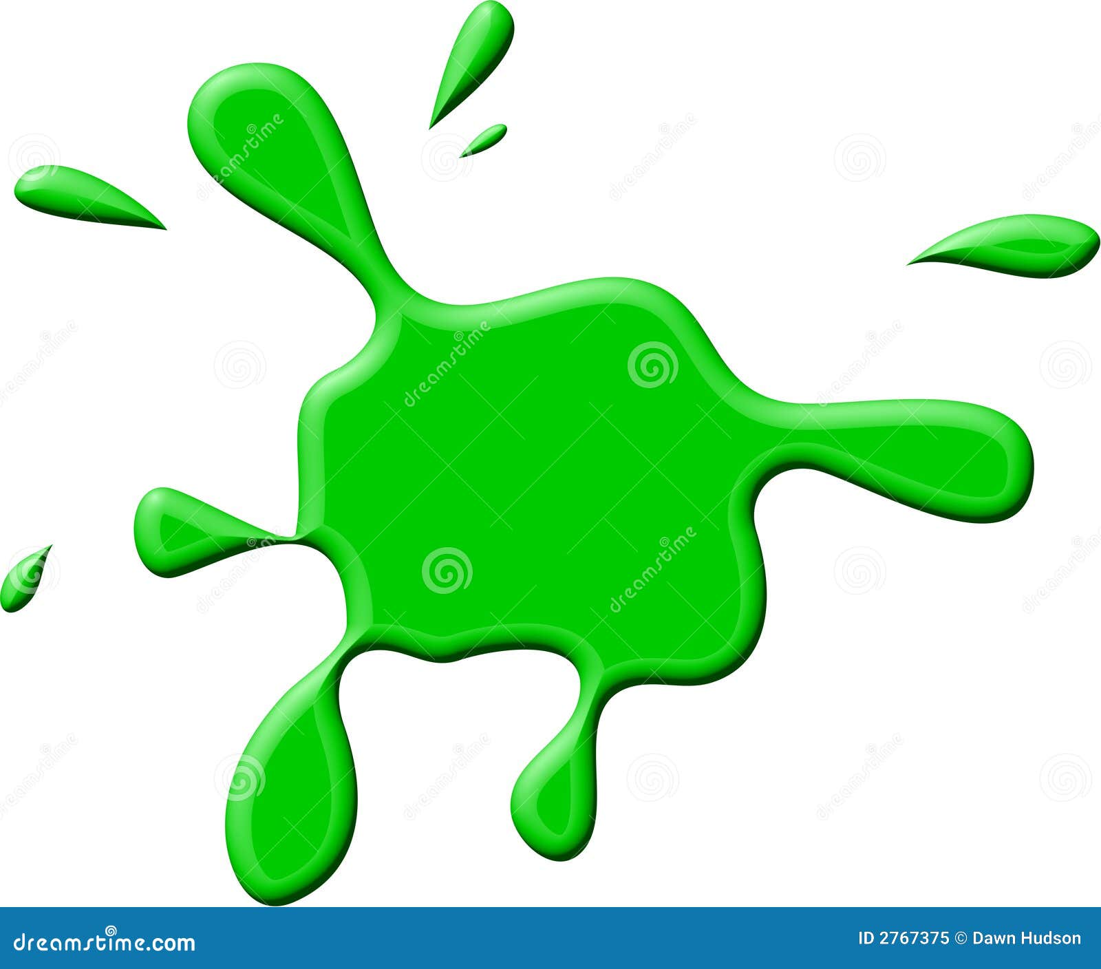 Groene verf splodge stock illustratie. Illustration of pictogram - 2767375