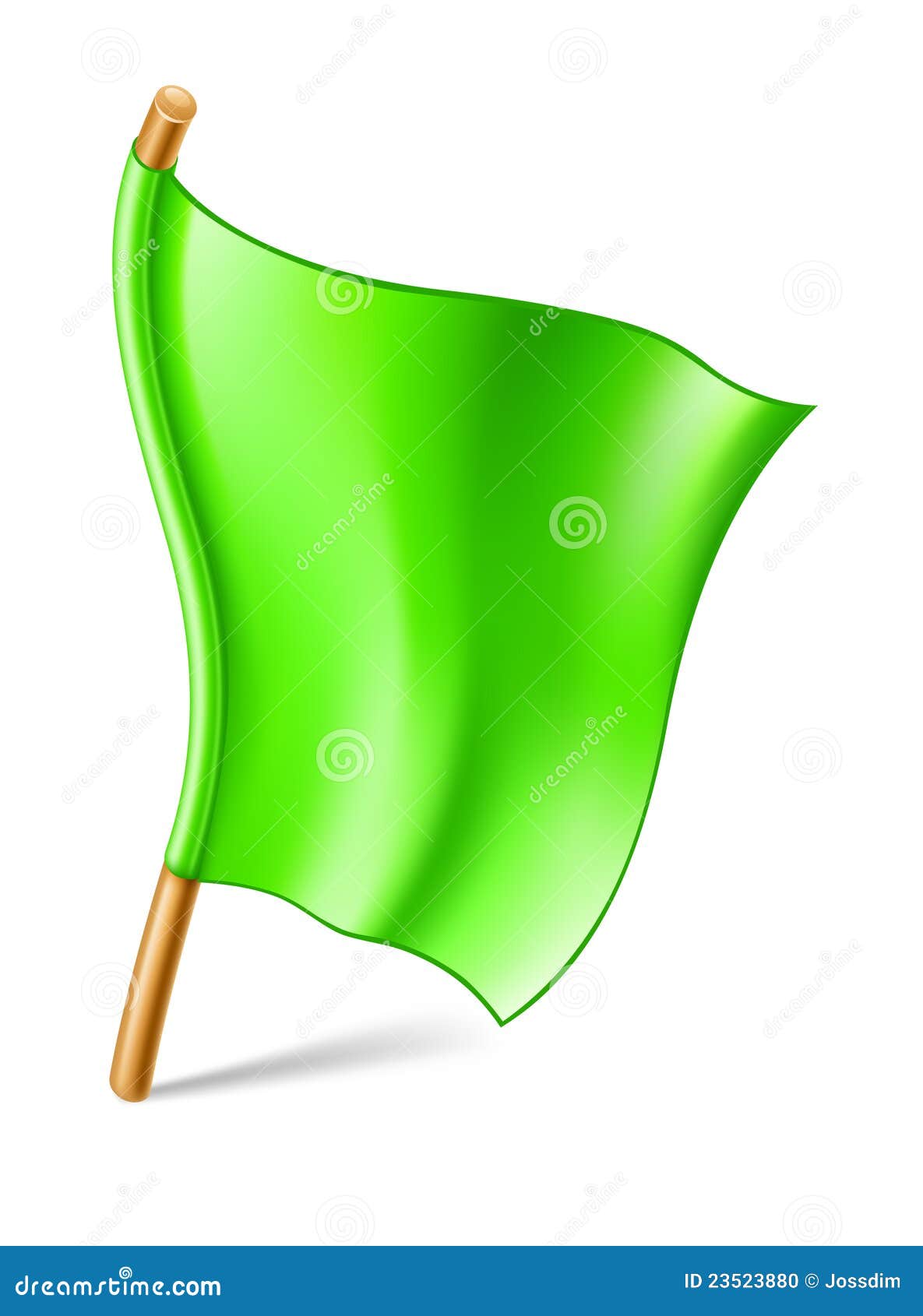 Groene vlag vector illustratie. Illustratie bestaande uit kleur - 23523880