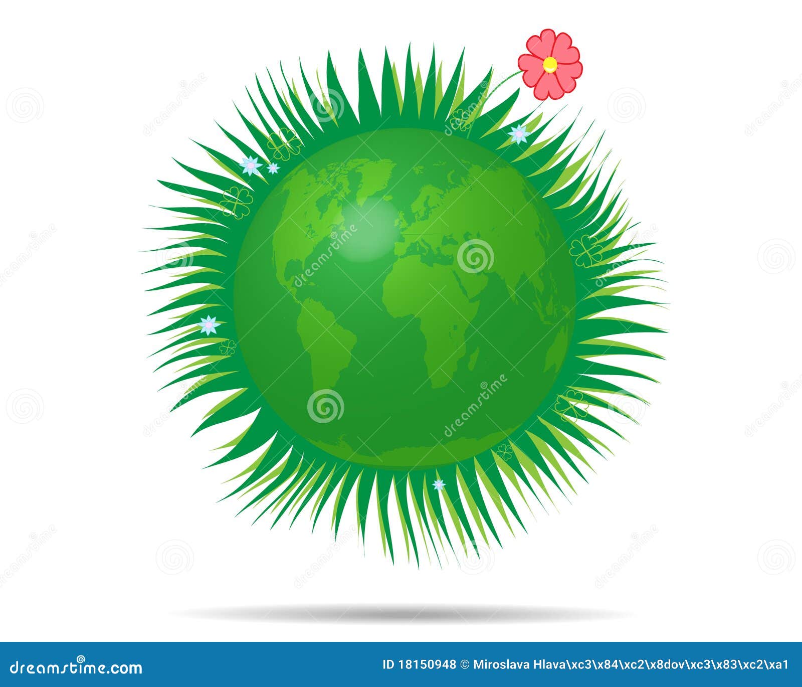 Groene wereld vector illustratie. Illustration of groei - 18150948