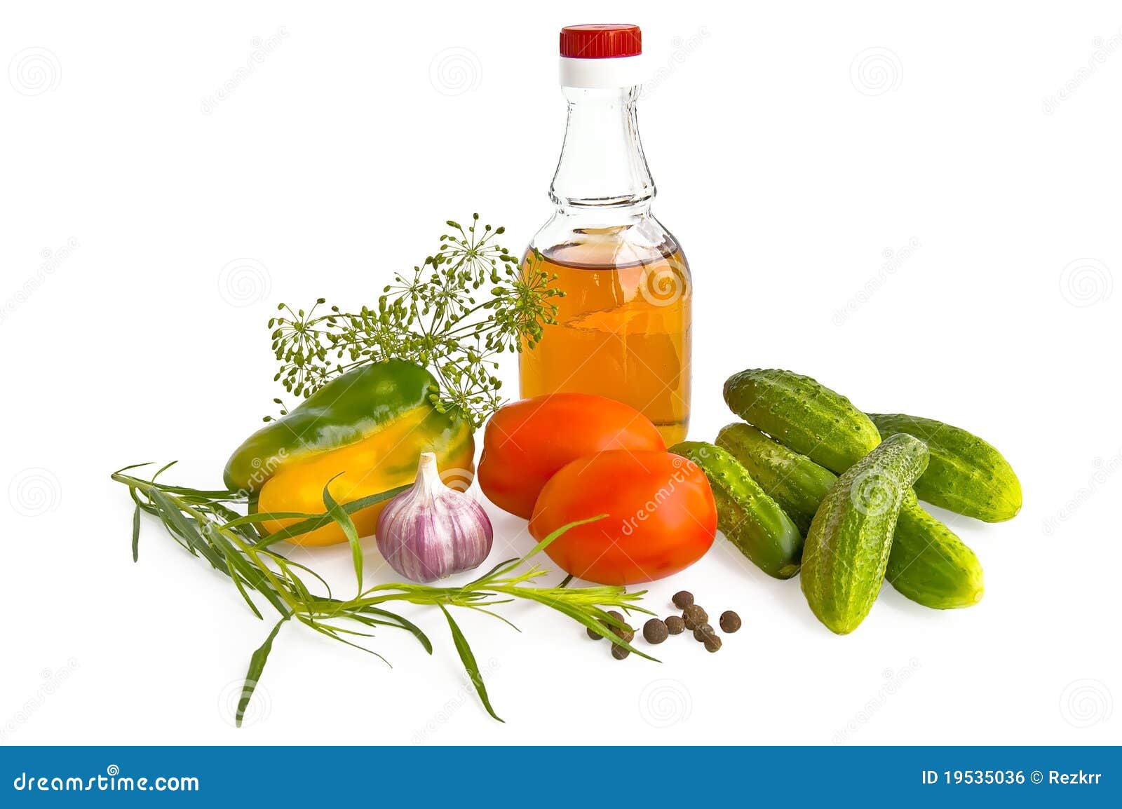 Groenten met azijn stock foto. Image of zomer, zoet, vers - 19535036