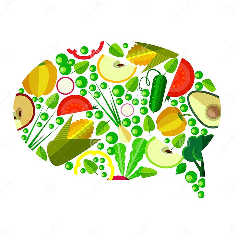 Groenten in symbool vector illustratie. Illustration of idee - 65764622