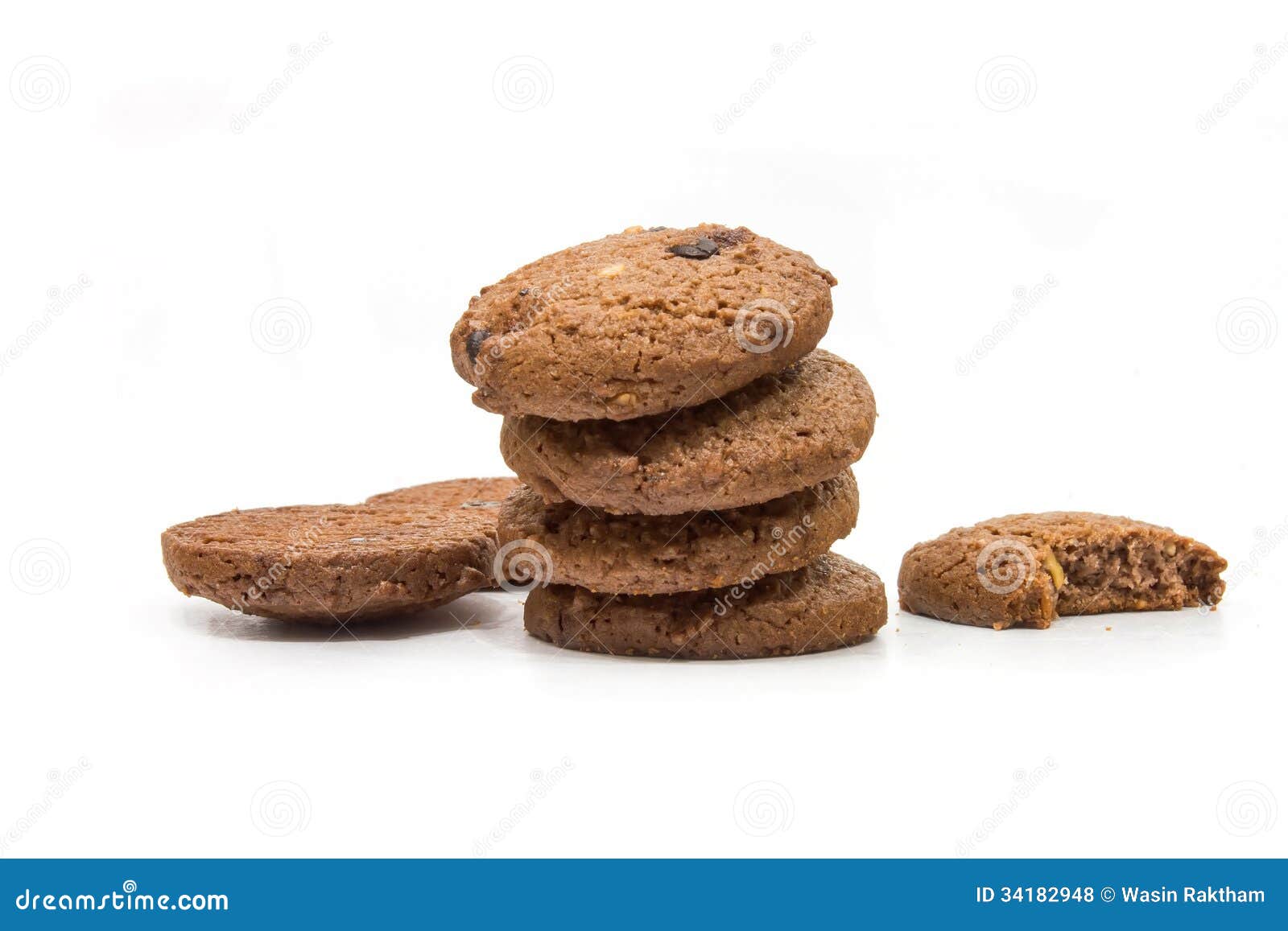 Groep Chocoladekoekjes. stock foto. Image of huis, hongerig - 34182948