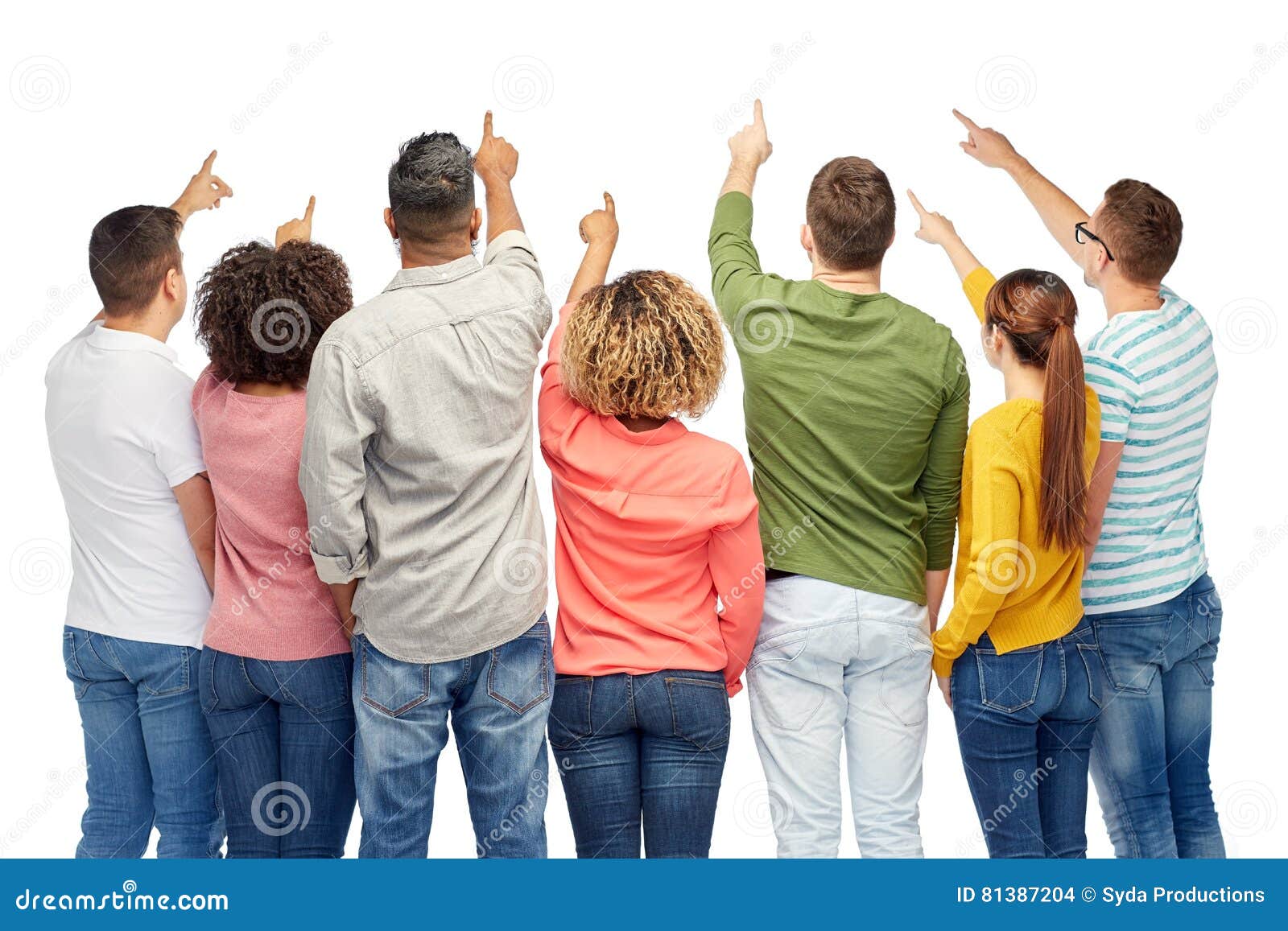 Groep Die Mensen Aan Iets Richten Stock Foto - Image of leeftijd ...