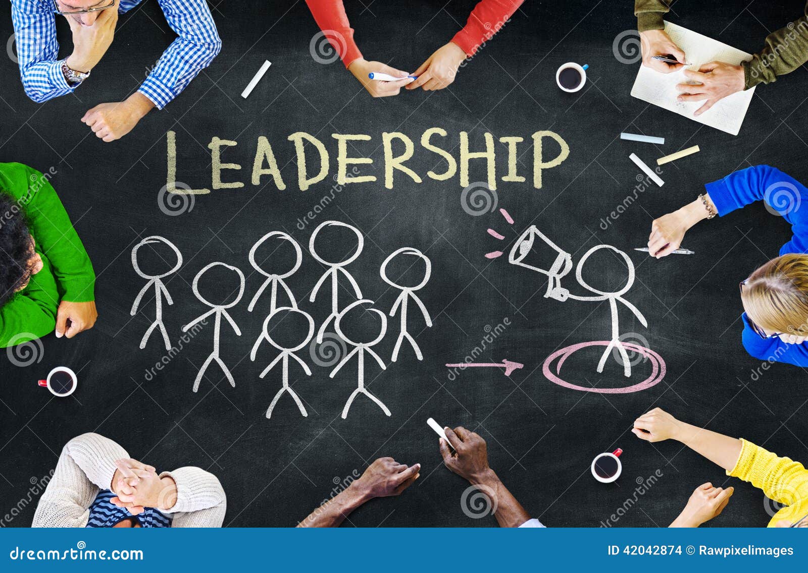 Groep Die Mensen Over Leiding Bespreken Stock Foto - Image of krijt ...