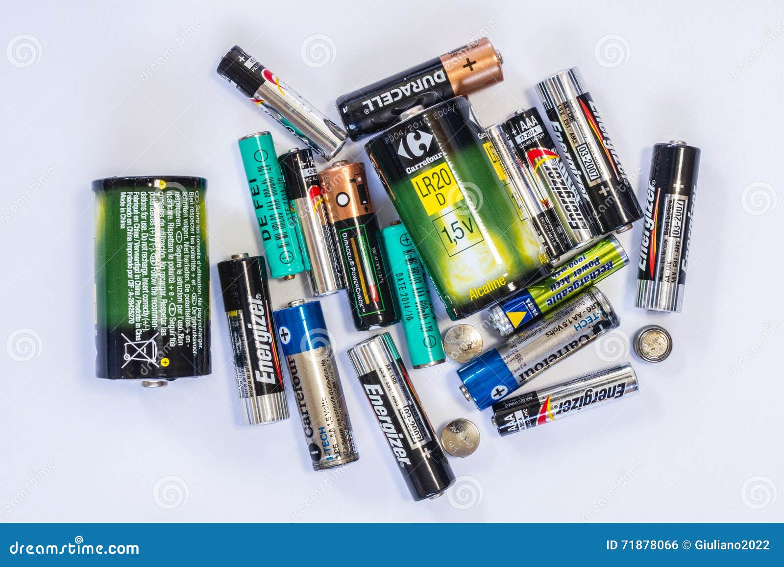 Groep gebruikte batterijen redactionele foto. Image of verschillend ...