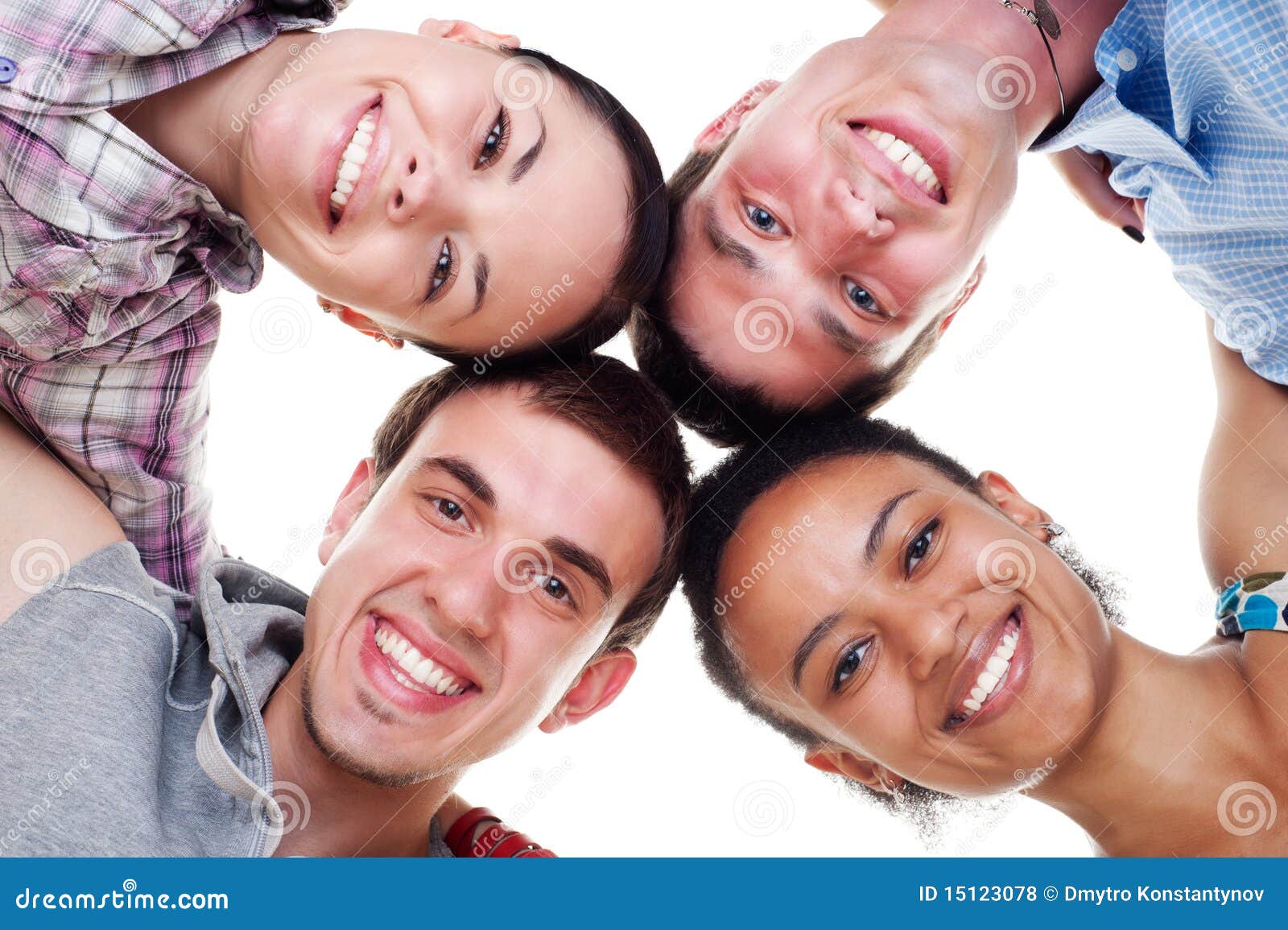 Groep Gelukkige Jonge Mensen in Cirkel Stock Foto - Image of mooi ...