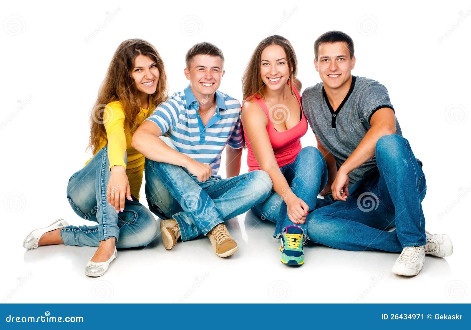 Groep jonge mensen stock afbeelding. Image of spaans - 26434971