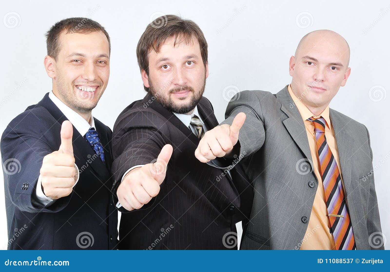 Groep Jonge Zakenlieden Samen Op Licht Backg Stock Afbeelding - Image ...