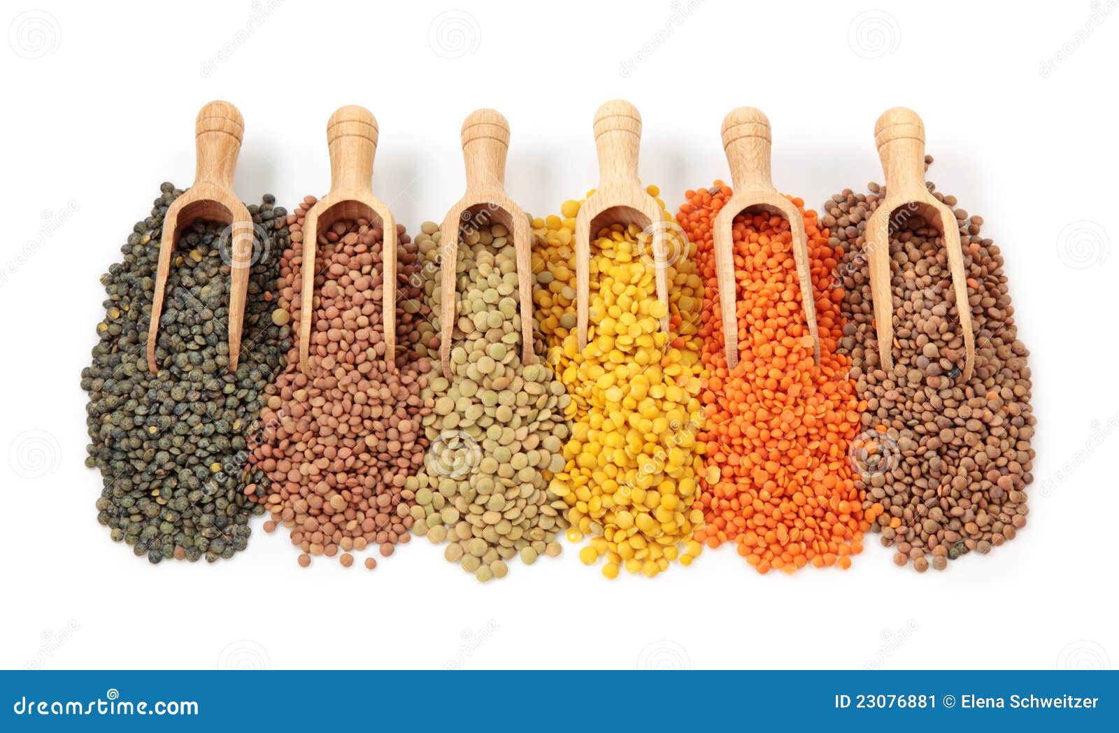 Groep linzen stock afbeelding. Image of lepel, houten - 23076881