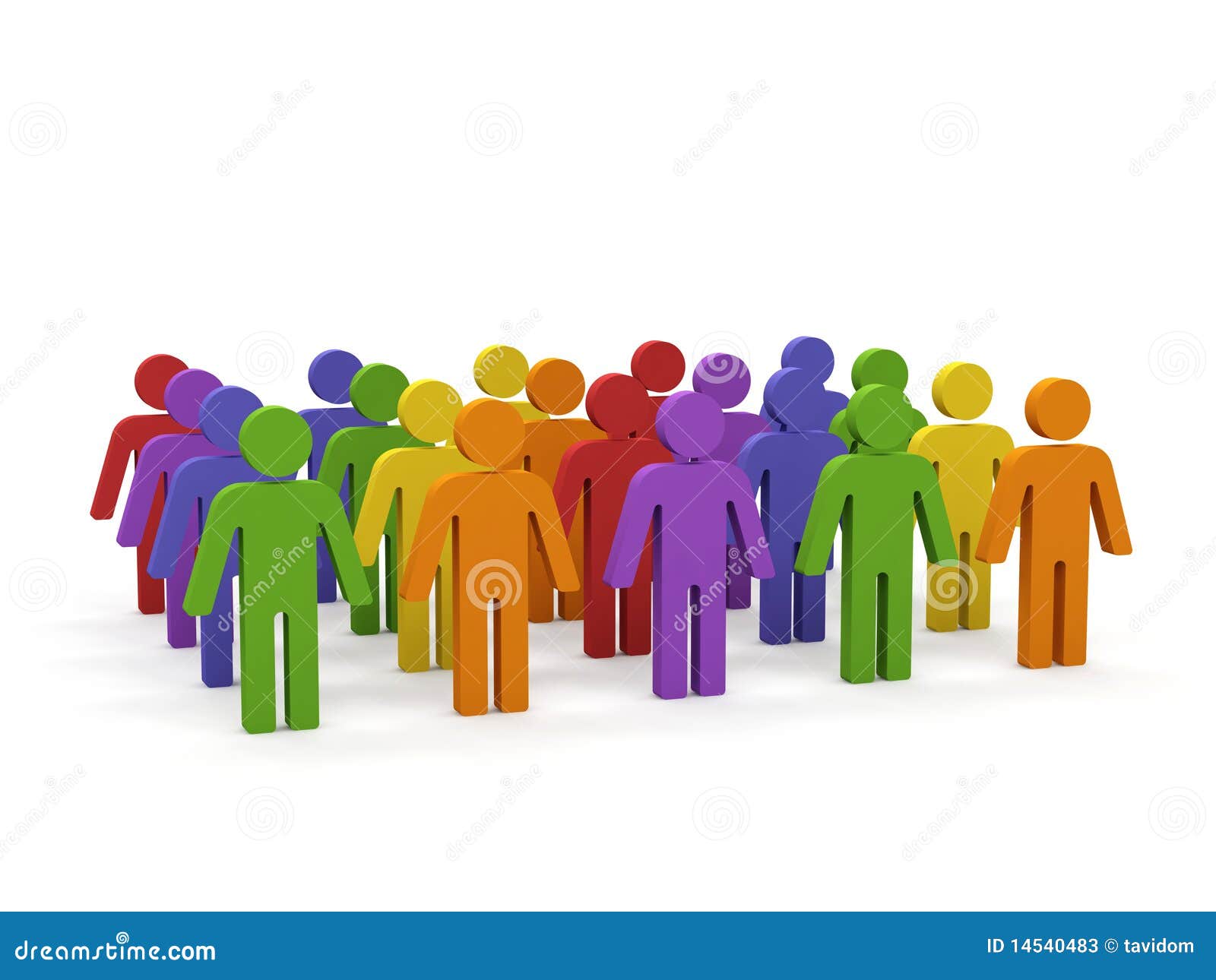 Groep mensen. stock illustratie. Illustration of collectief - 14540483