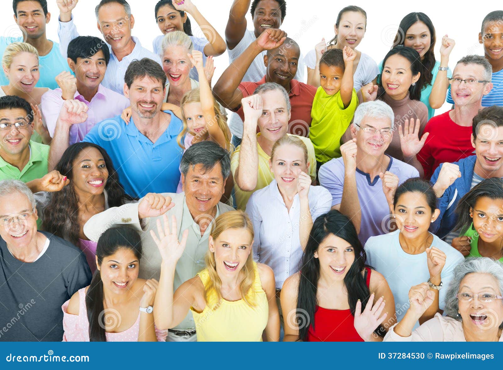 Groep Mensen het Vieren stock foto. Image of menigte - 37284530
