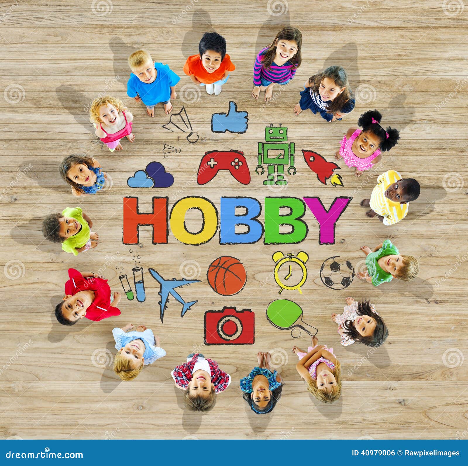 Groep Multi-etnische Kinderen Met Hobby Stock Foto - Image of hobby ...