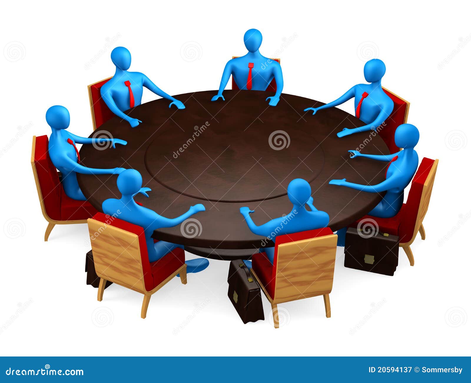 Groep Personen Op De Vergadering Stock Illustratie - Illustration of ...