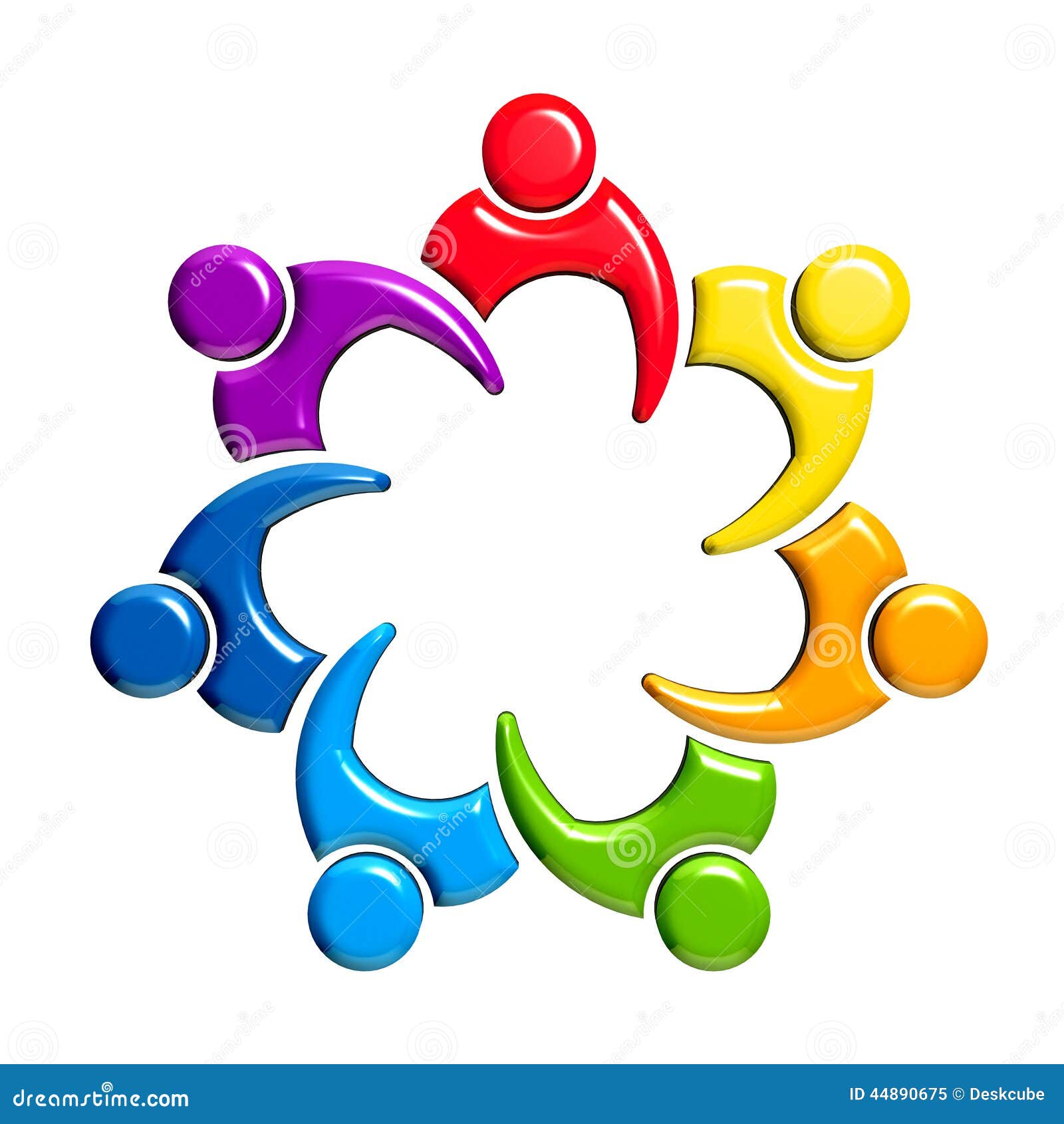 Groep Van 7 Mensen-ontmoet in Cirkel Stock Illustratie - Illustration ...