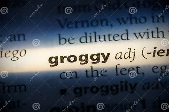 Groggy stock image. Image of learn, text, macro, printed - 161576403