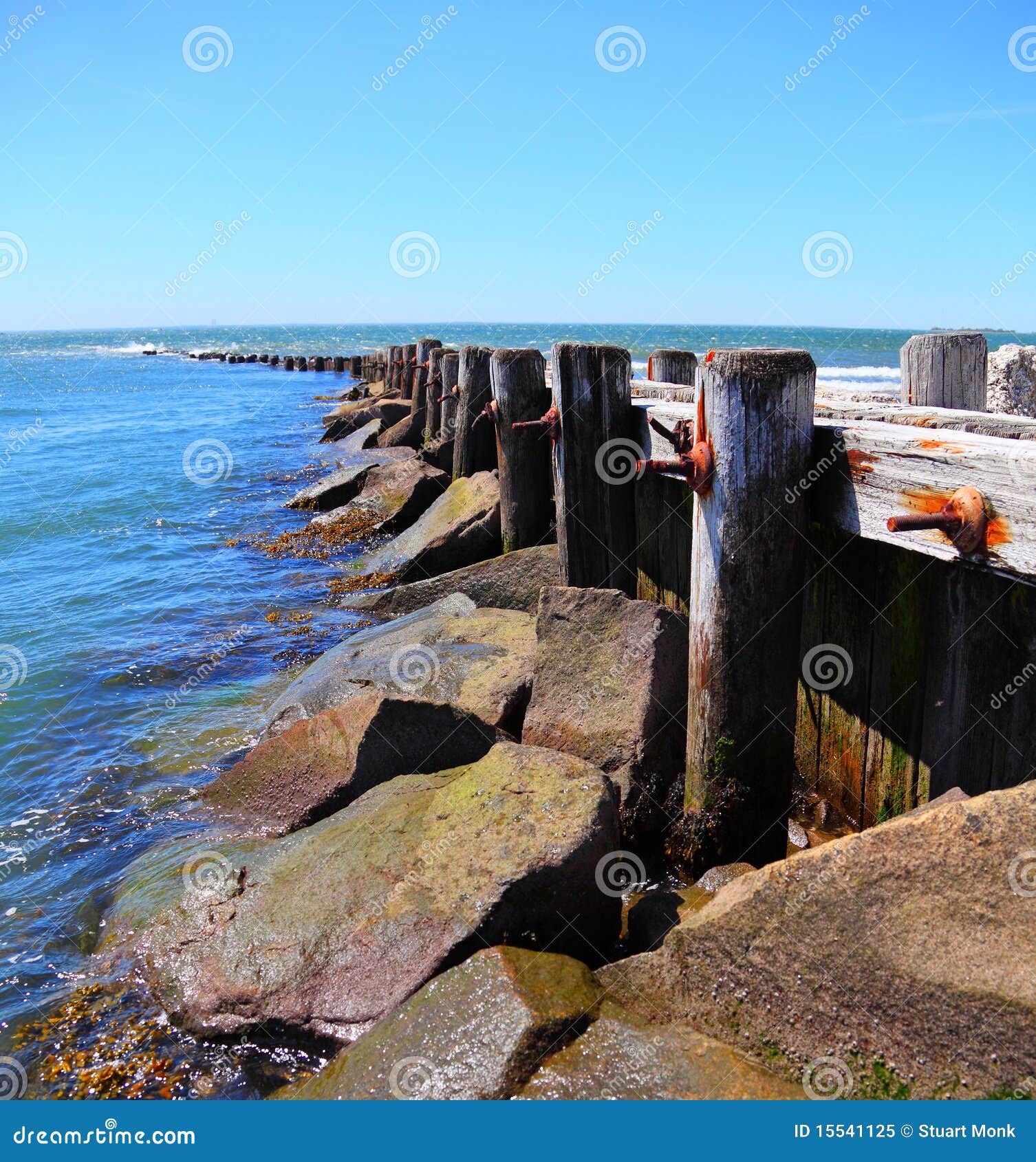 Old Groin Water Breaker Sea Wall Stock Image | CartoonDealer.com #66108985