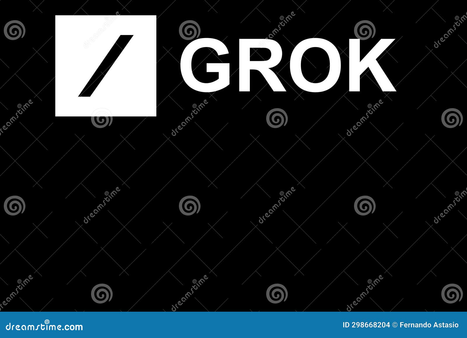 Grok AI Logo, Chatbot Icon, Advanced Machine Learning Technology, AI ...